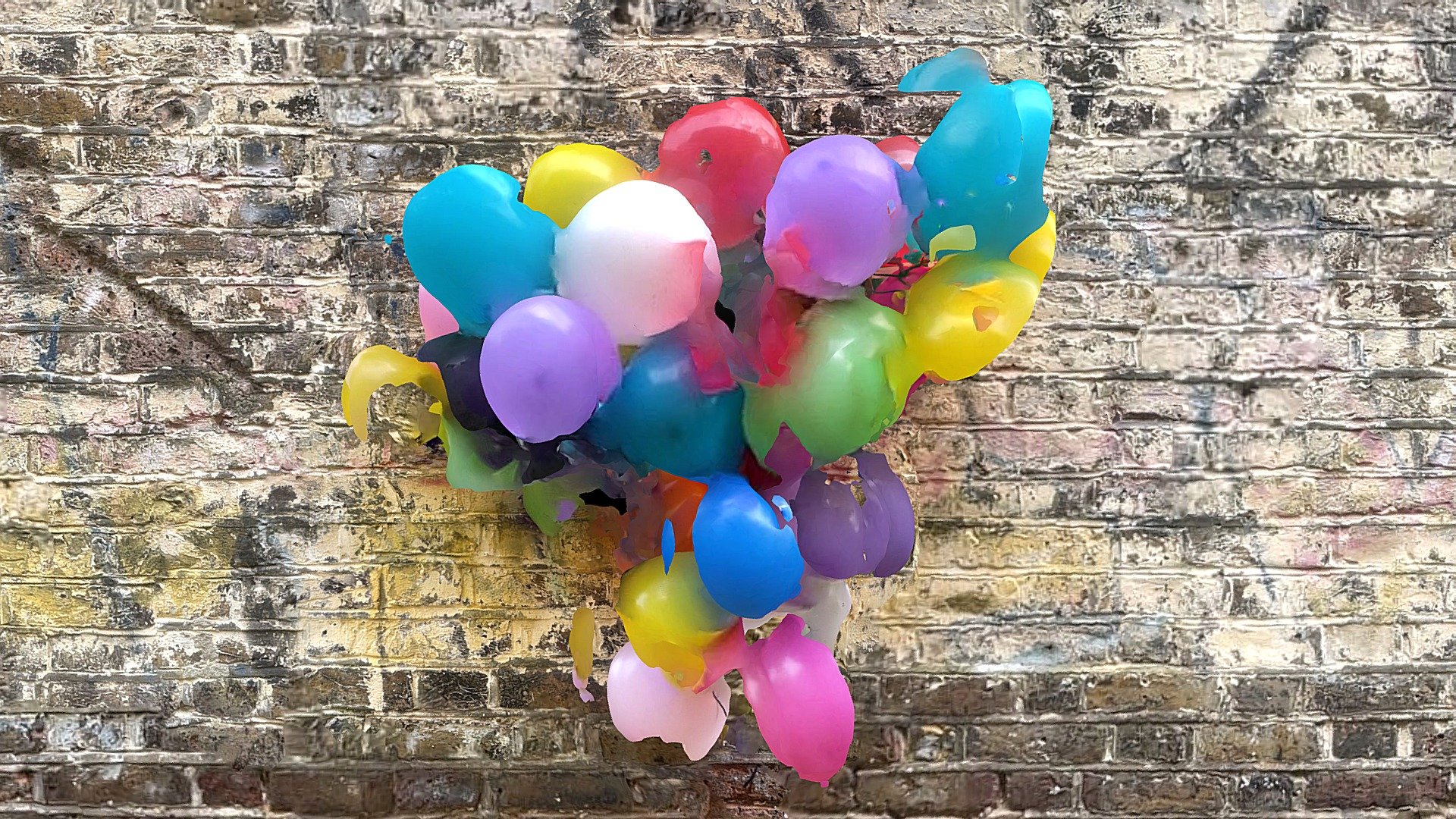 Photogram scan of balloons against a wall - Download Free 3D model by ...