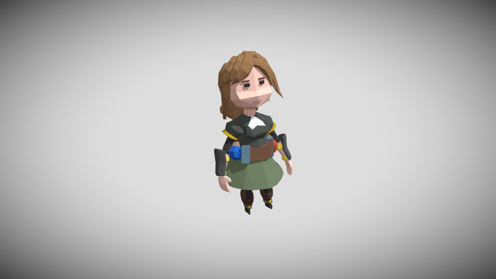 Modular Characters Character 2 Potions Seller - 3D model by UFRE Studio ...