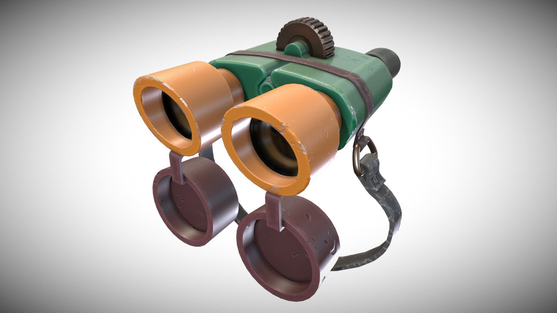 Stylized Binoculars | gameready | lowpoly - 3D model by b1ngr [e91701a ...