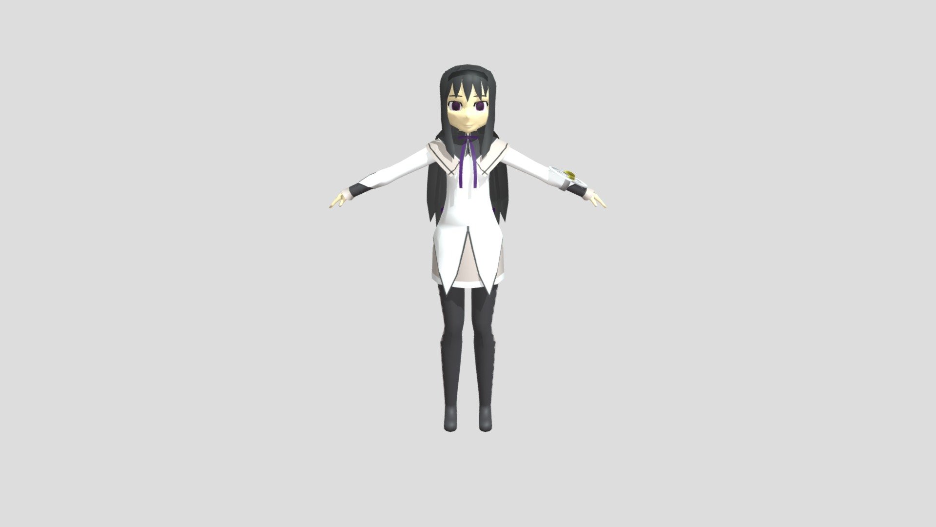 Akemi Homura - Mahou Shoujo Madoka - Download Free 3D model by cahyotris [e918394] - Sketchfab