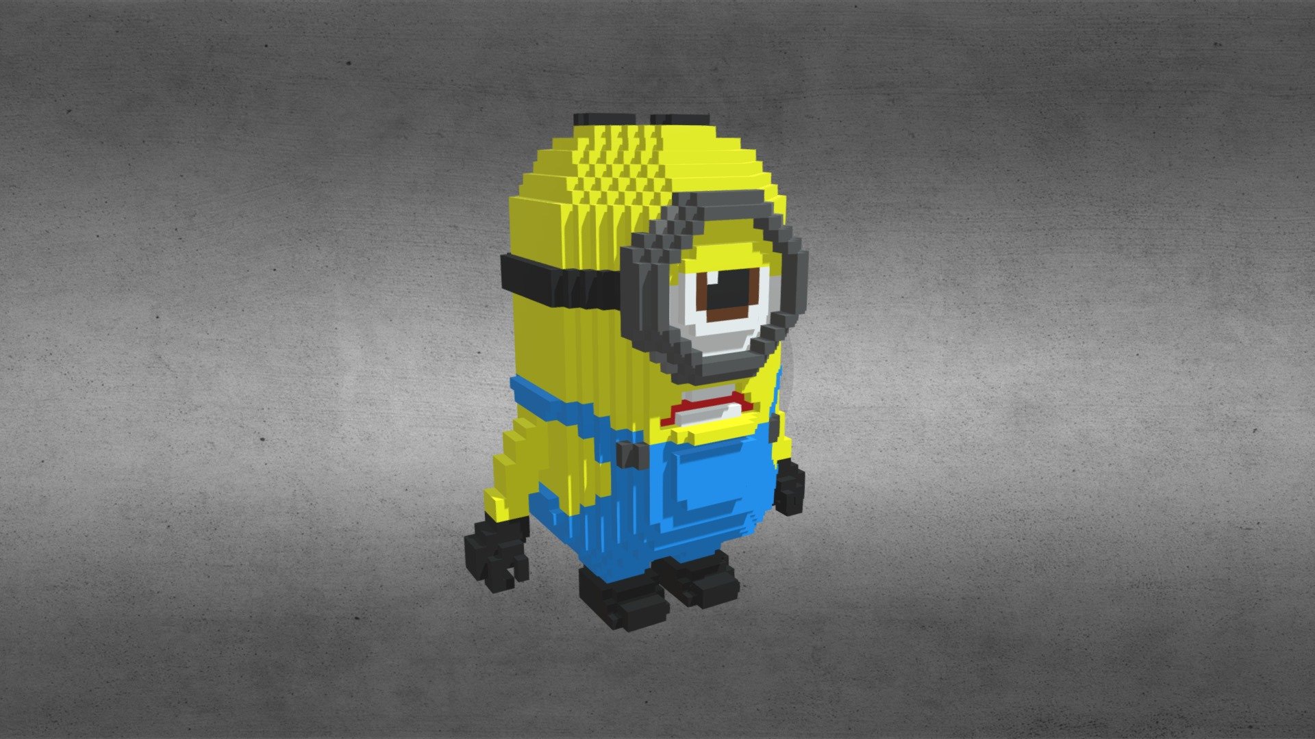 minion【Voxel】 - Download Free 3D model by adiobrick [e9189c1] - Sketchfab