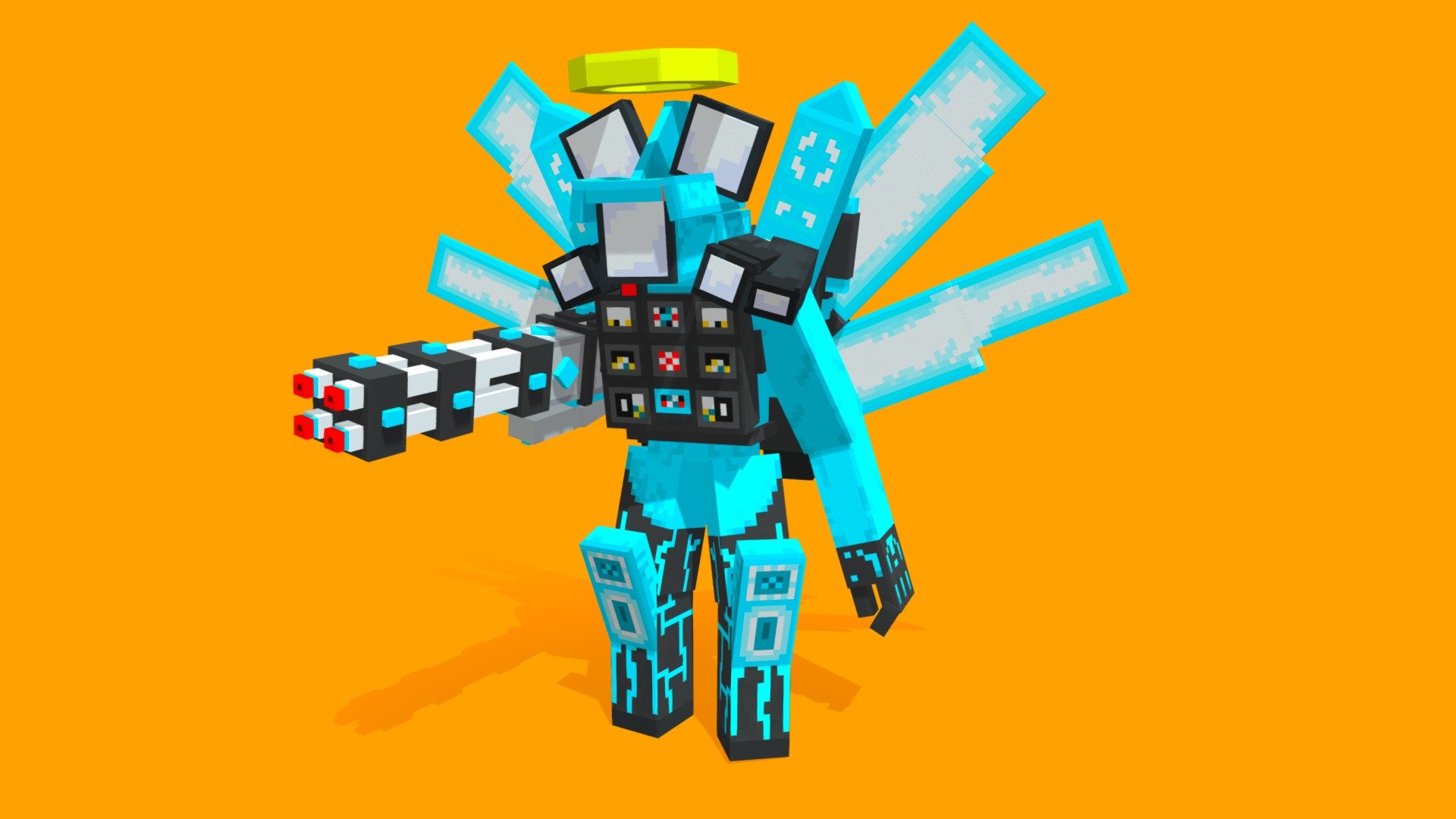 Camera Man Supreme God - Minecraft - Buy Royalty Free 3D model by El ...