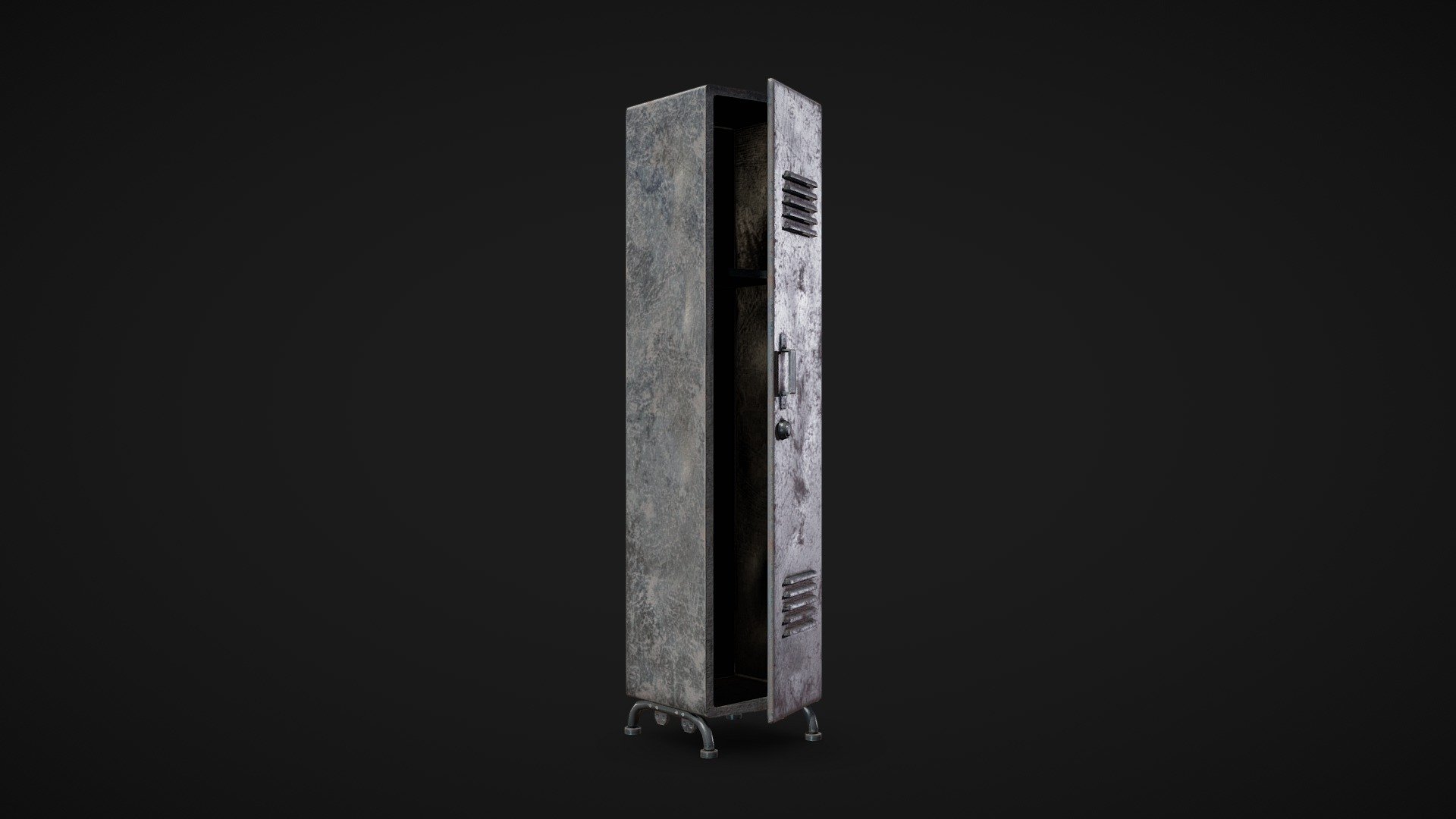 Rusty school locker - 3D model by rendto [e91bfdd] - Sketchfab
