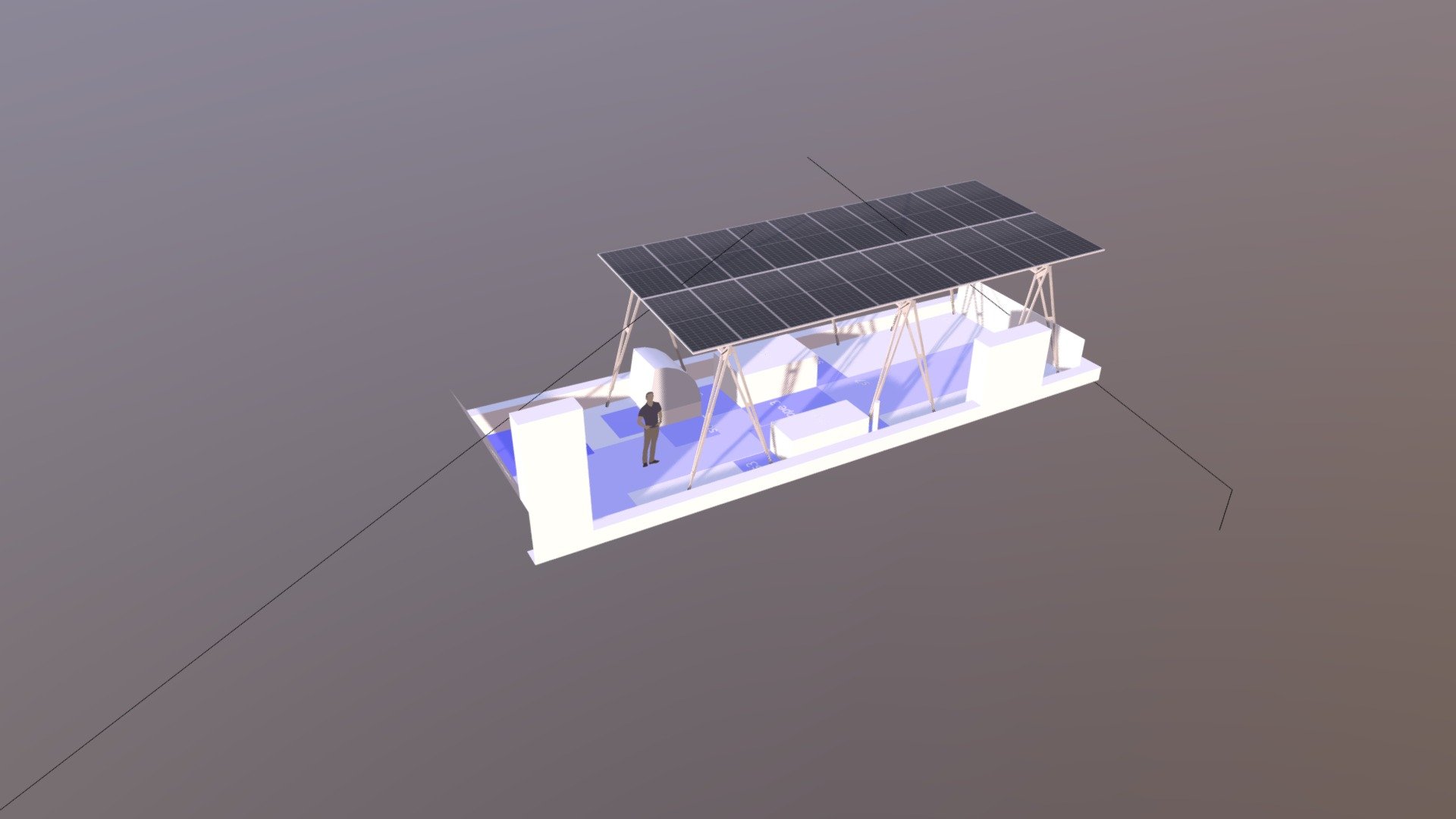 357 W 123rd St 20 Mod 72 Cell Canopy - 3D model by brooklynsolarworks ...