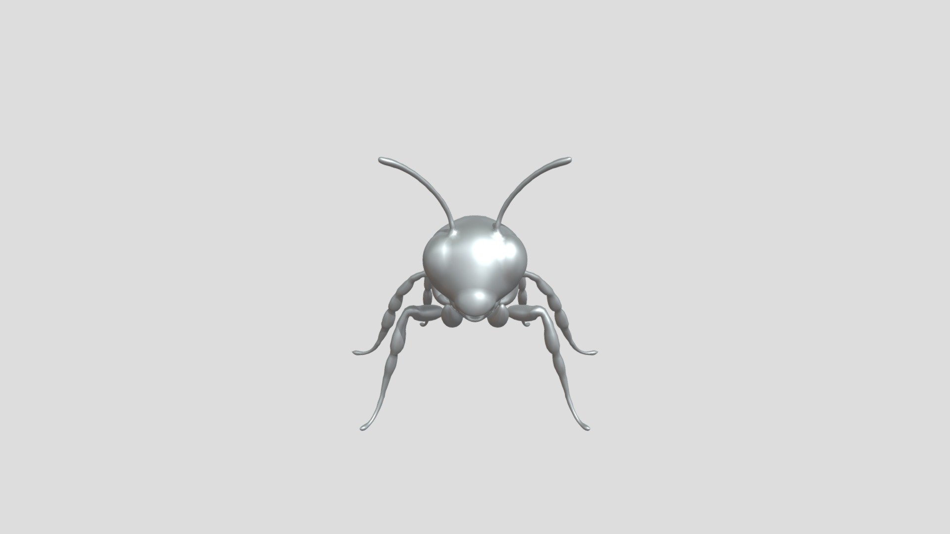 cartoon blue ant - 3D model by joewee321 [e91f12d] - Sketchfab