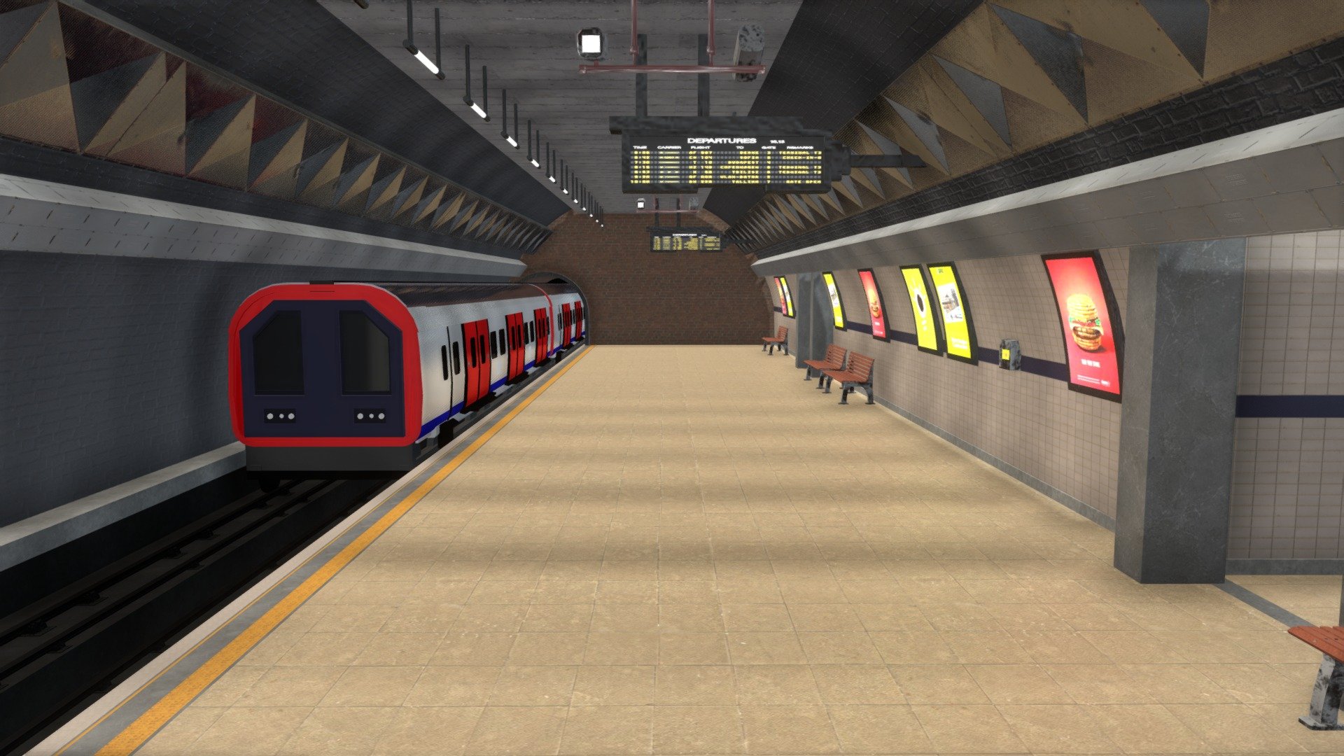 Metro Underground scene - 3D model by Ameliaoxo [e91f820] - Sketchfab