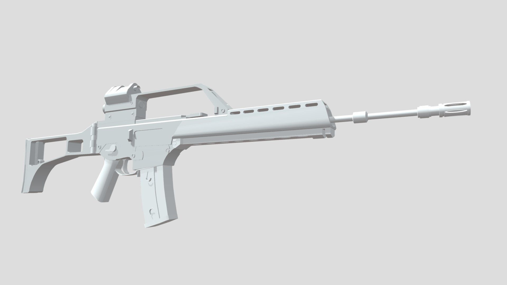 Untextured Midpoly G36 - 3D model by BQnk (@BQ_nk) [e92079e] - Sketchfab