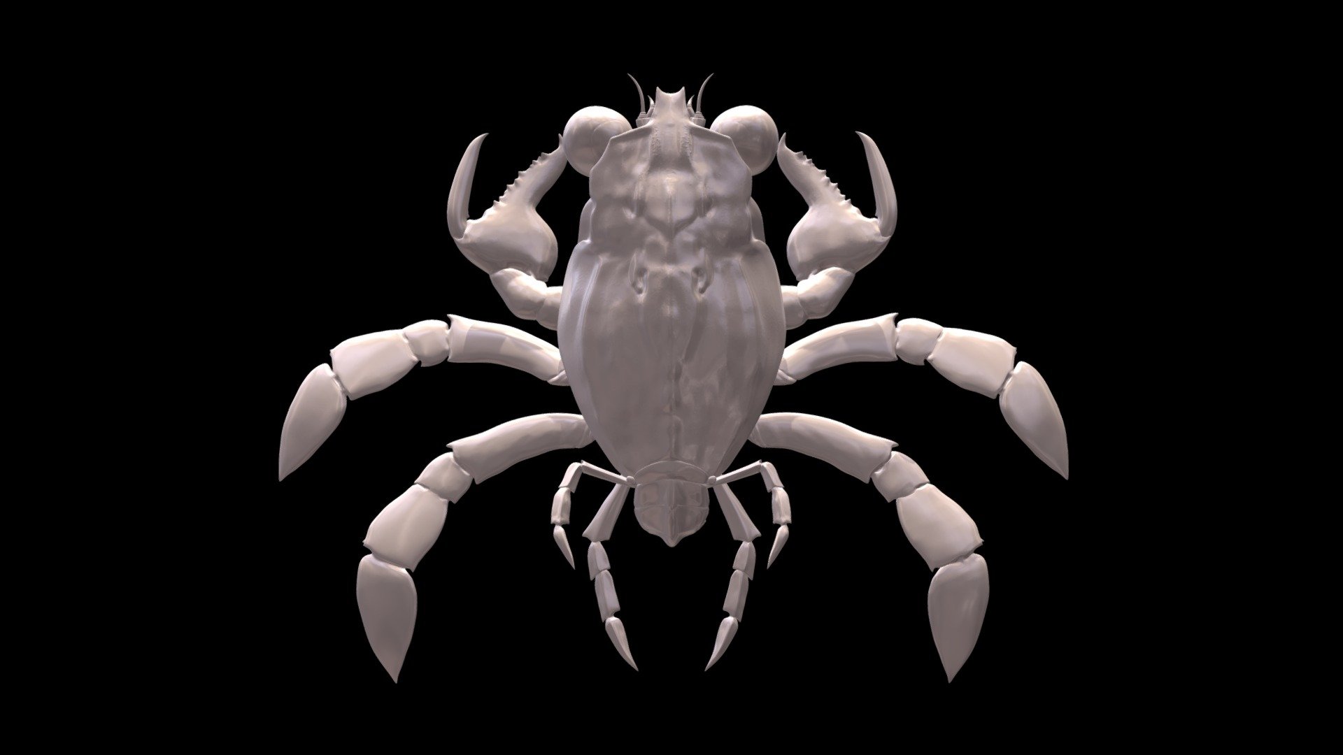 Callichimaera perplexa, Cretaceous crab, 3D - Download Free 3D model by ...