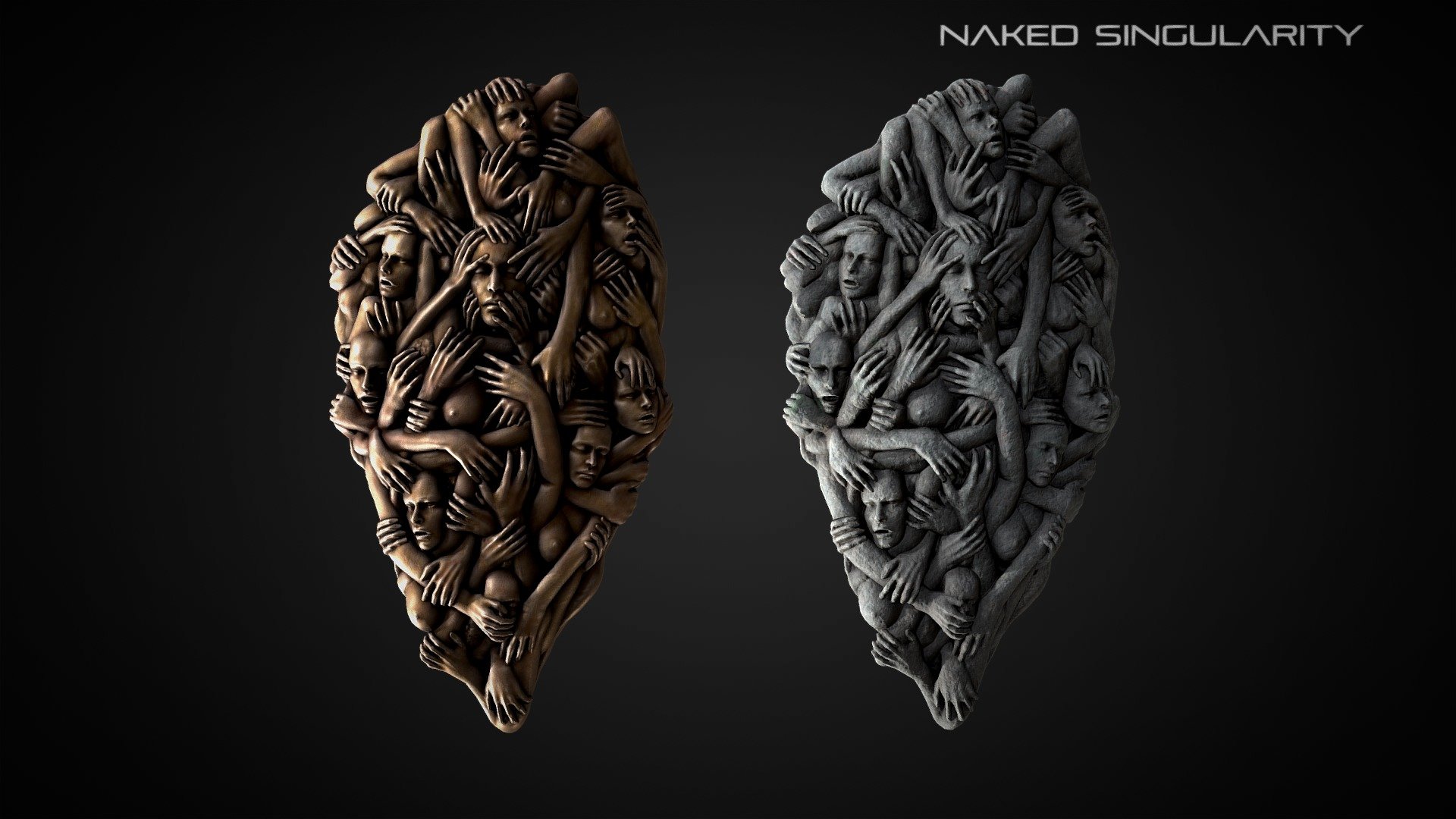 Human shield | Medieval dark fantasy weapon - Buy Royalty Free 3D model by Naked Singularity ...
