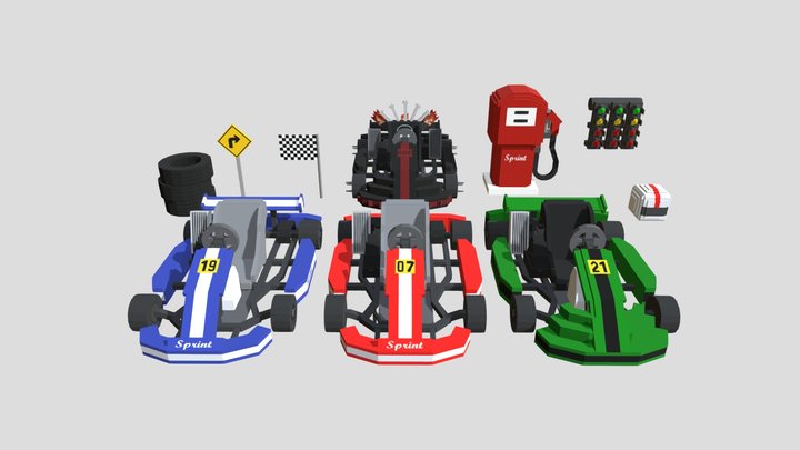 Gokart 3D models - Sketchfab