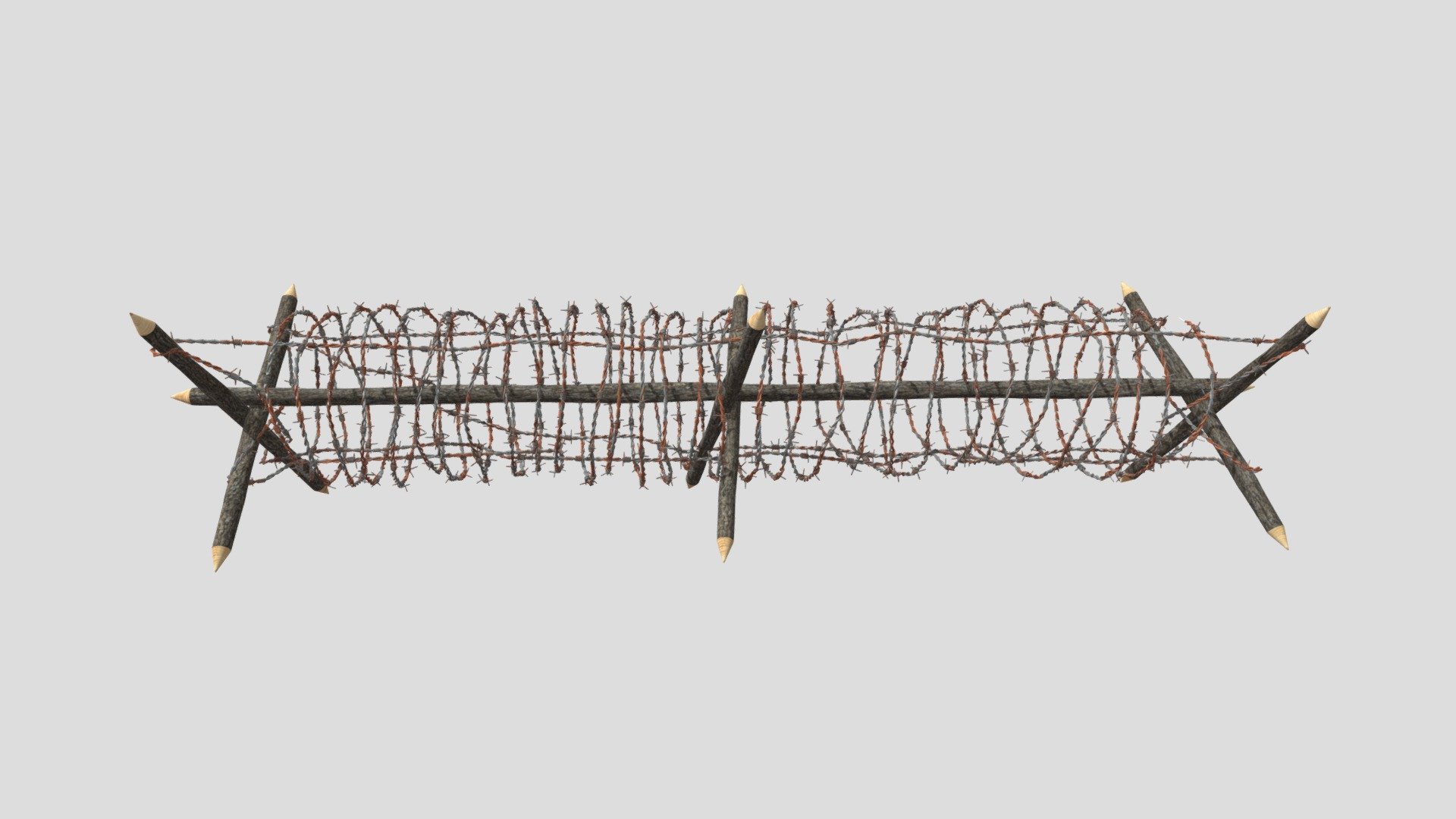 Barb Wire Obstacle 3 - Buy Royalty Free 3D model by dragosburian ...