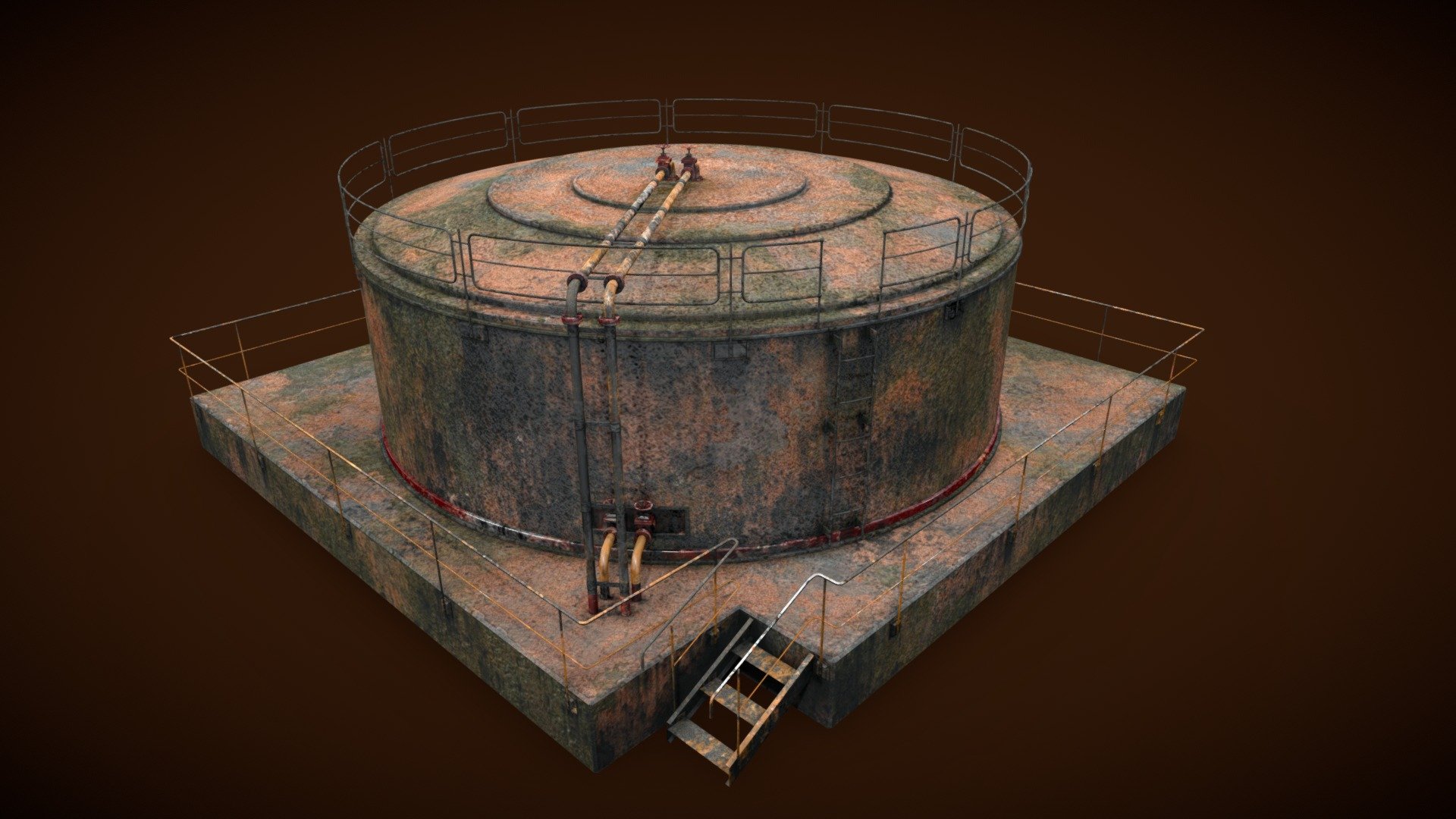 Rusted liquid storage - Buy Royalty Free 3D model by maxpsr [e924e65 ...