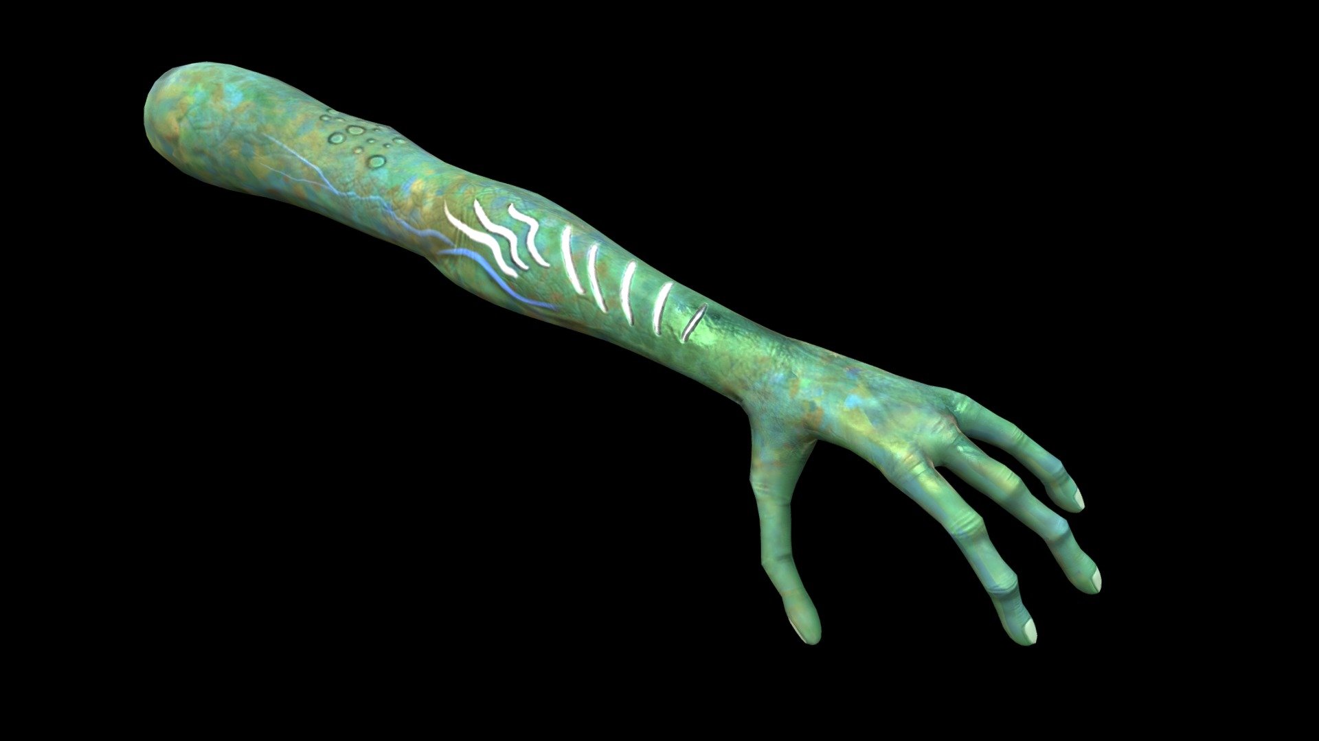 Alien Arm Animated + Bonus Texture (Sketchfab) - Buy Royalty Free 3D ...