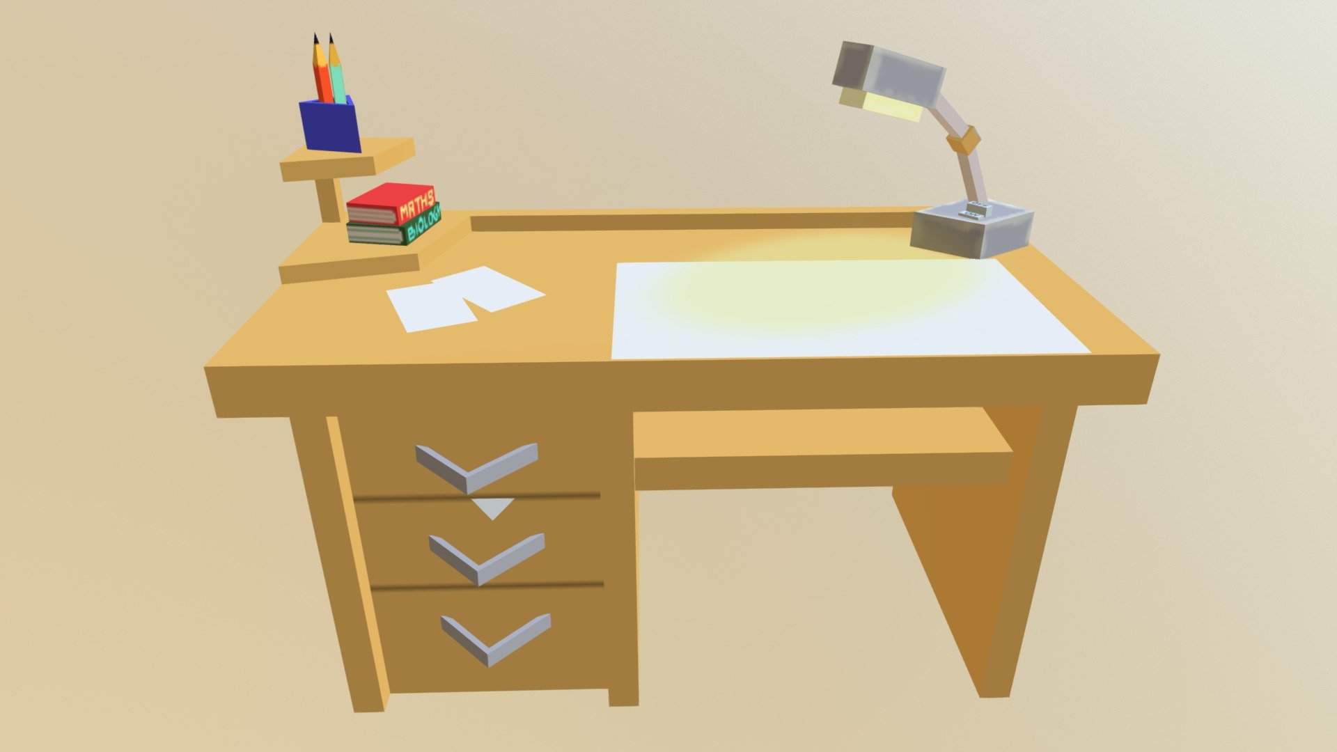 #2 Desk - 3D model by damqq [e9283f3] - Sketchfab