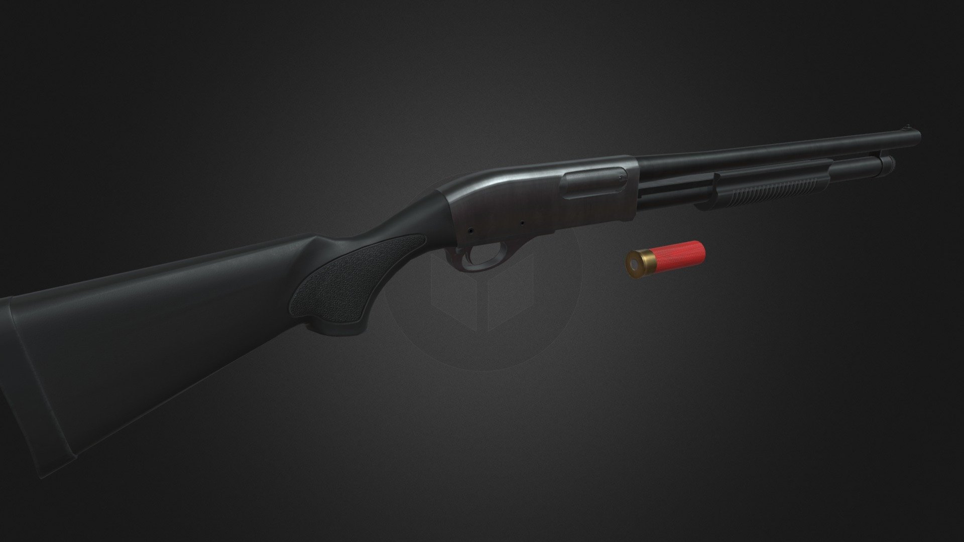 Remington 870 AAA Game Ready PBR Low poly model - Buy Royalty Free 3D ...