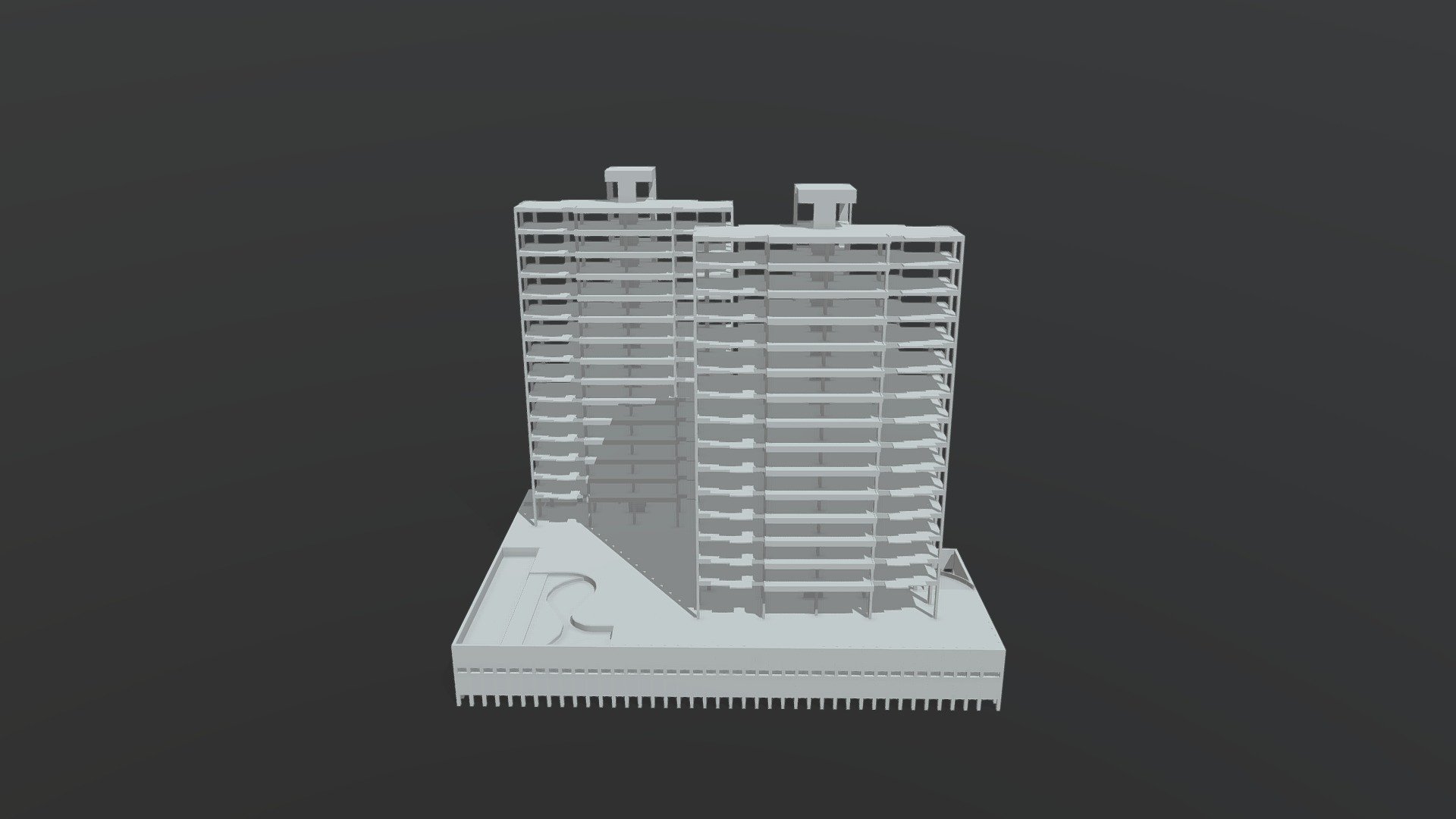 EDIFÍCIO 2 TORRES - 3D model by HH ENGENHARIA (@HHENGENHARIA) [e9308e5] - Sketchfab