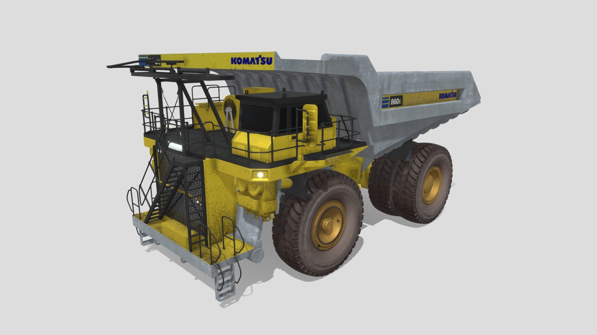 Komatsu 860E - 3D model by The Learning Network (@TheLearningNetwork) [e9320b6] - Sketchfab