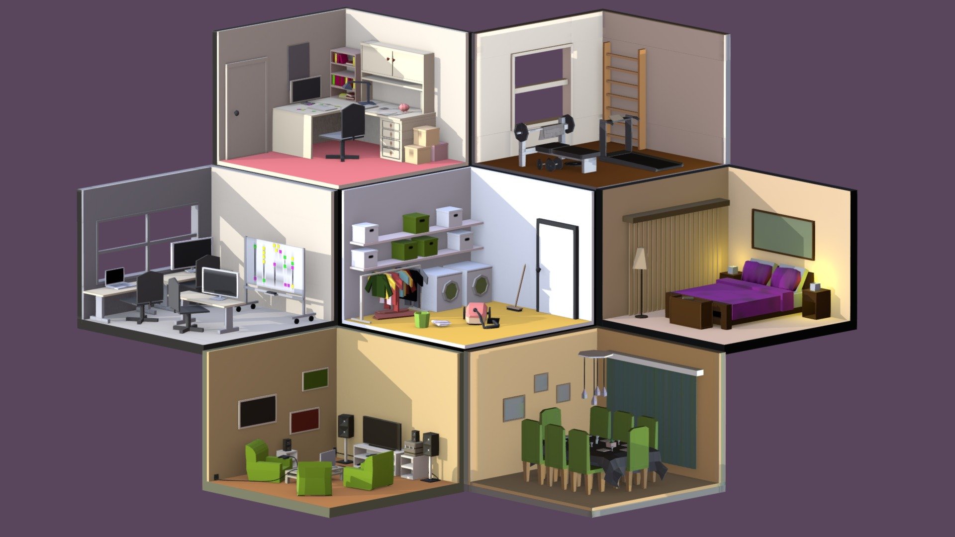 Low-Poly Daily Routine - 3D model by NaN_4aki (@NaN4aki) [e93275e ...