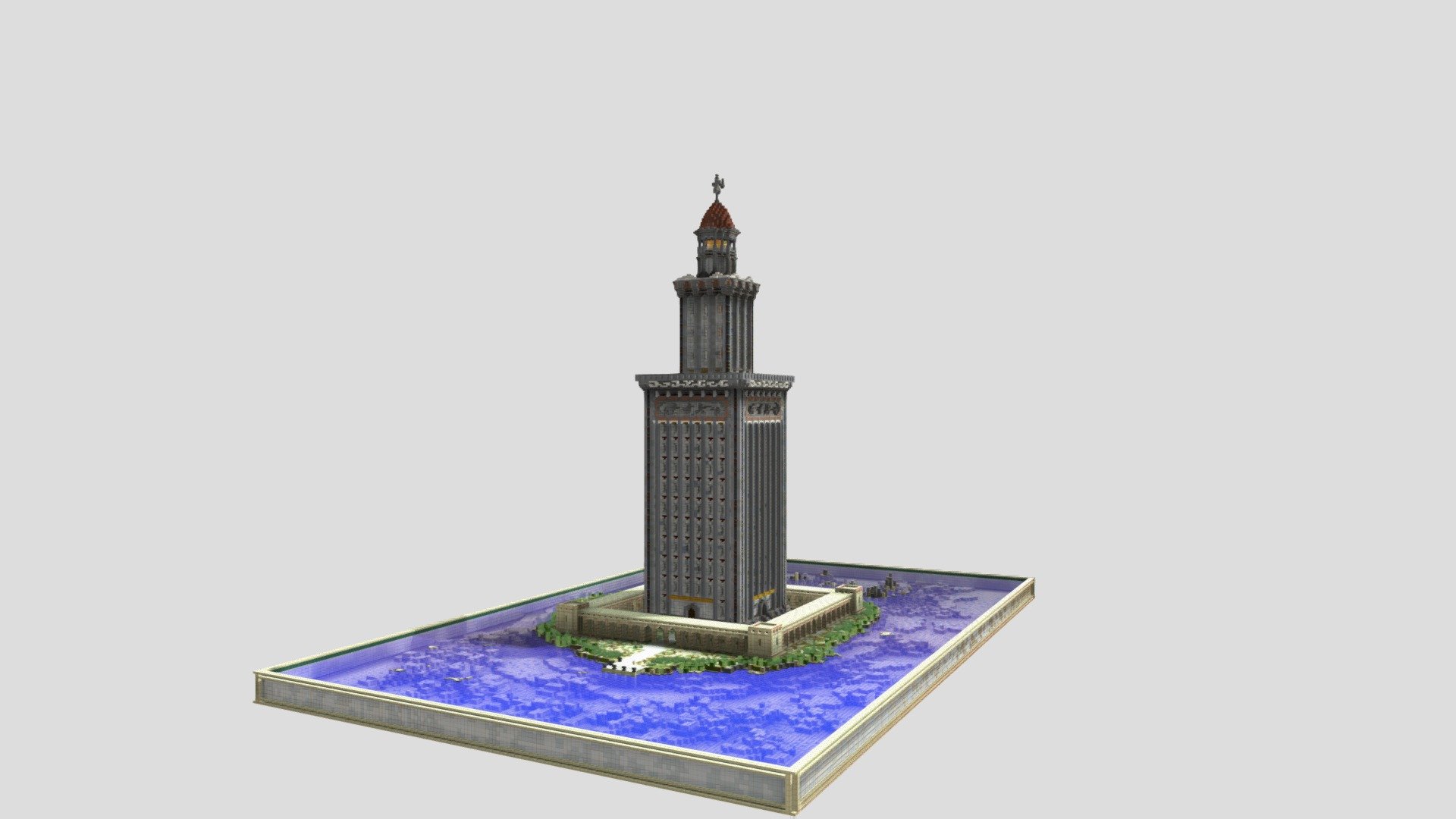 Pharos of Alexandria (Lighthouse of Alexandria) - 3D model by ...