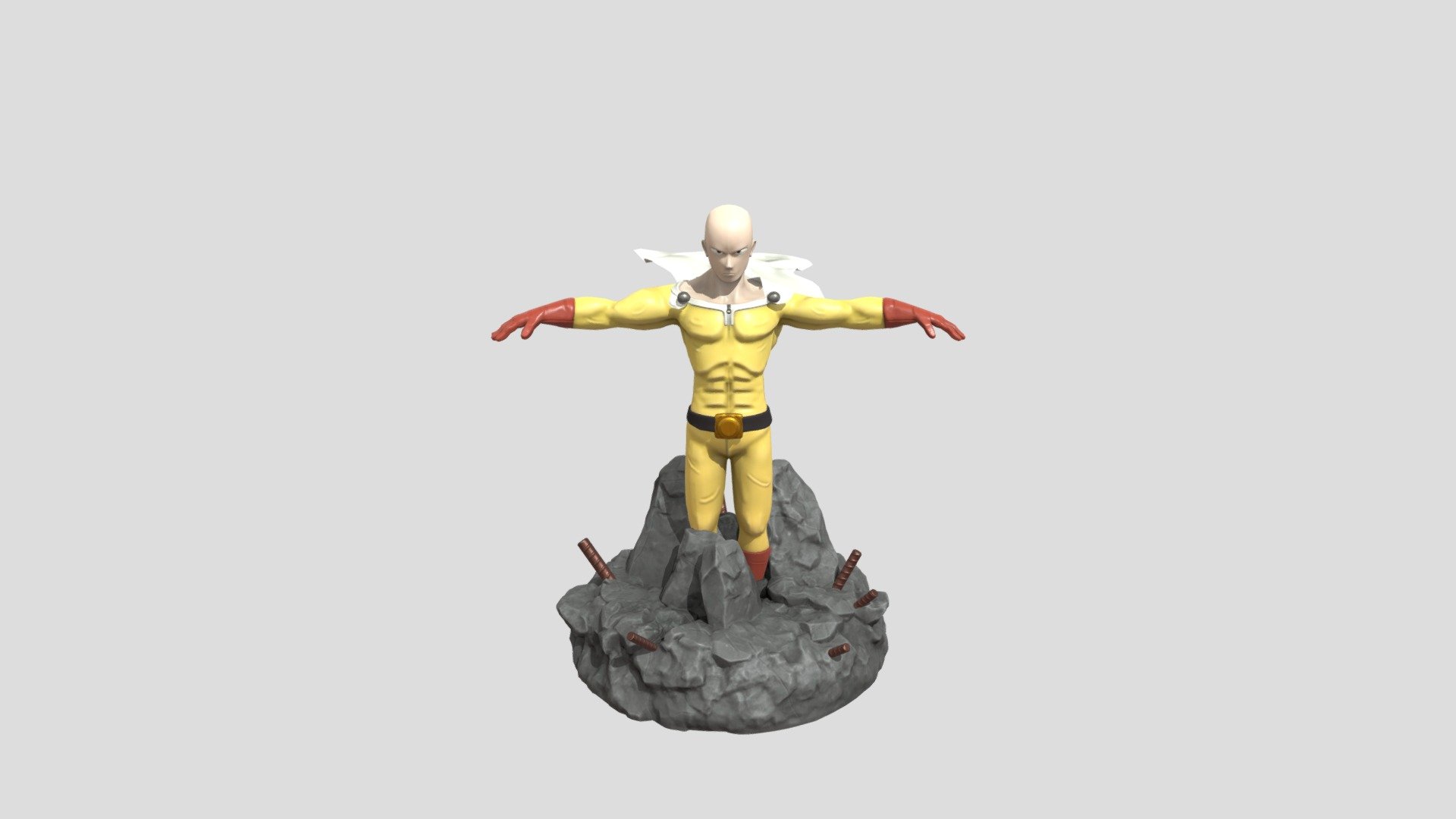 Saitama-One_Punch_Man - 3D model by Sans (@jakobkush2013) [e9368bb ...