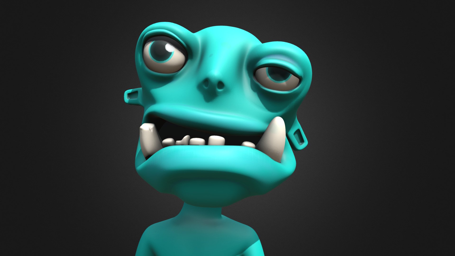 Blue Monster - 3D model by Thomas.Osterhammel (@Thost) [e936979 ...