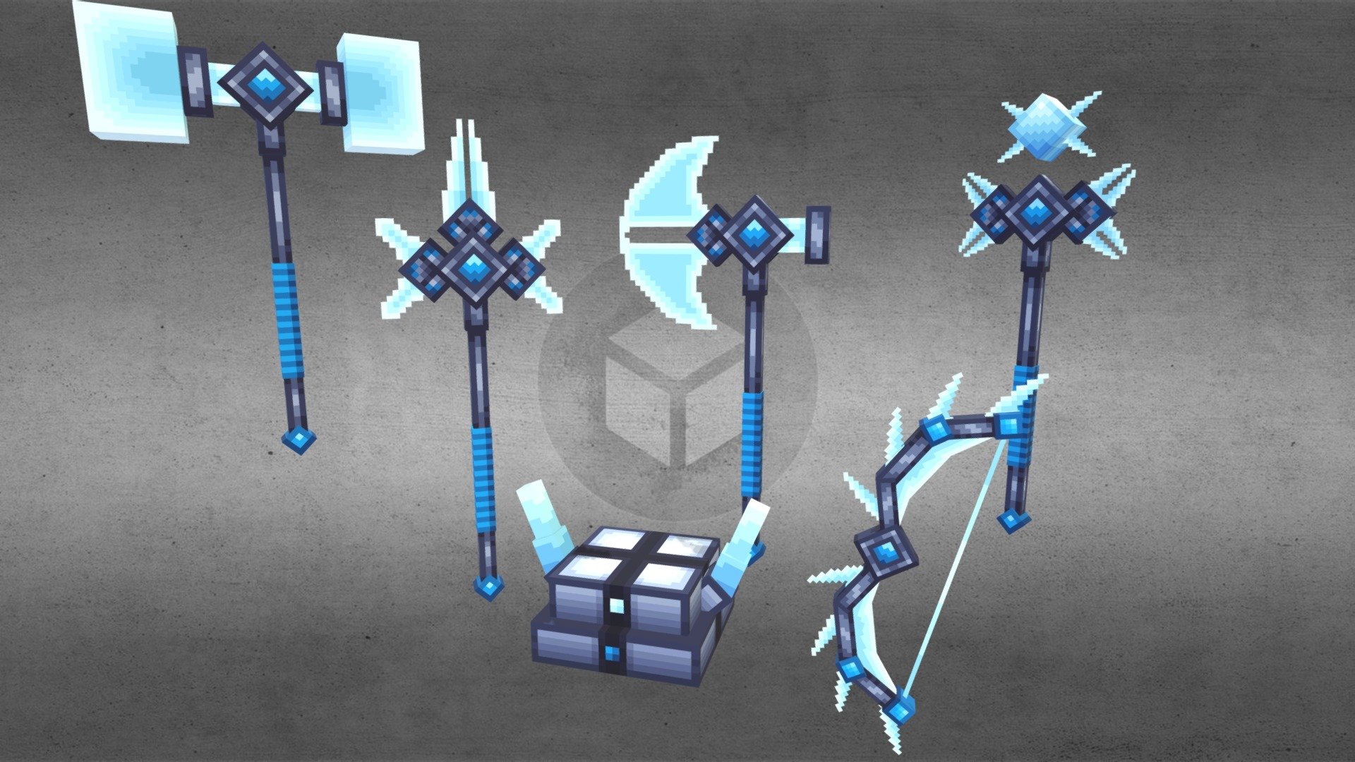 Frostern Set Minecraft 3D Model - 3D model by DetraisMC [e937c1f ...
