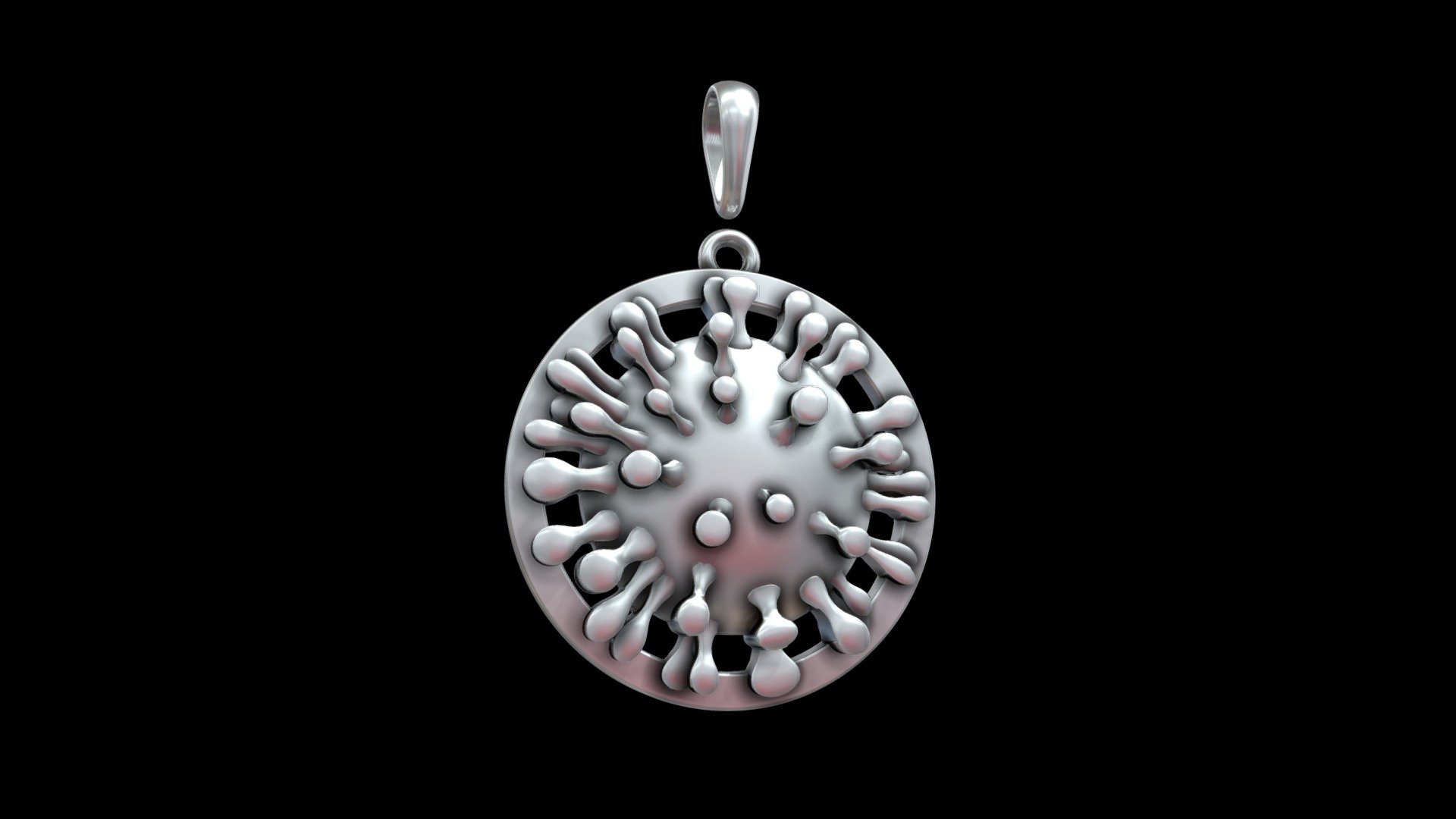 Pendant Covid Coronavirus - Buy Royalty Free 3D model by jewelmodel.net ...