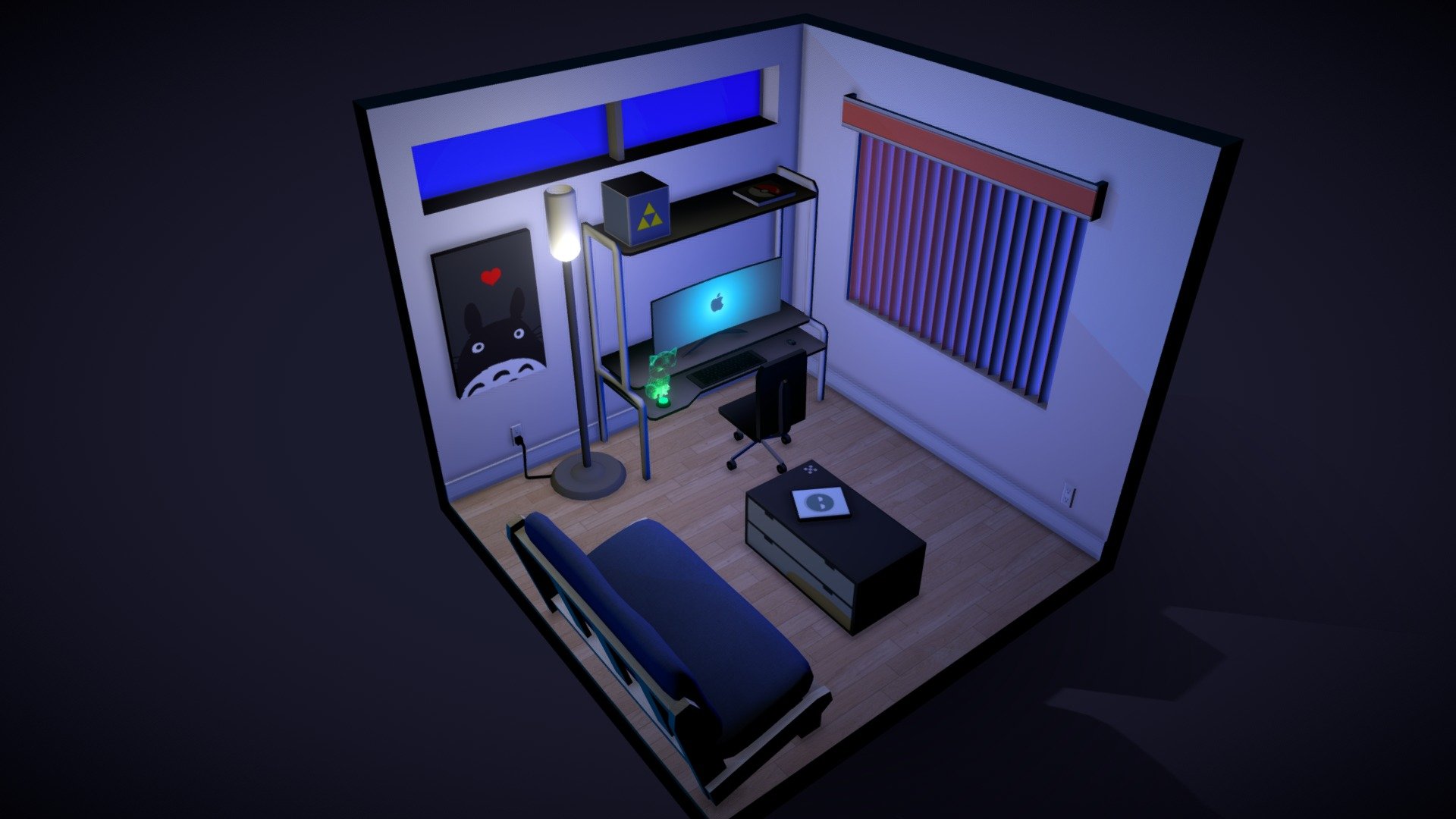 Test Room Nite Lite - Download Free 3D model by nickheitzman [e93a5ad ...