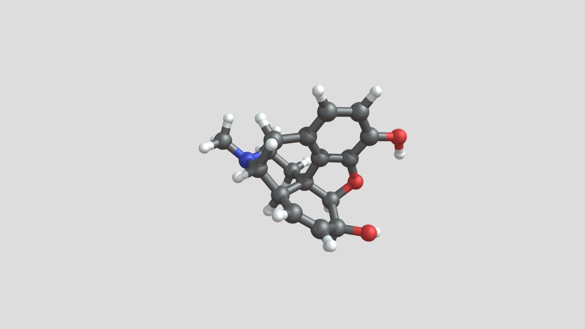 Morphine Molecule - 3D model by henrikson212 [e93aa0a] - Sketchfab