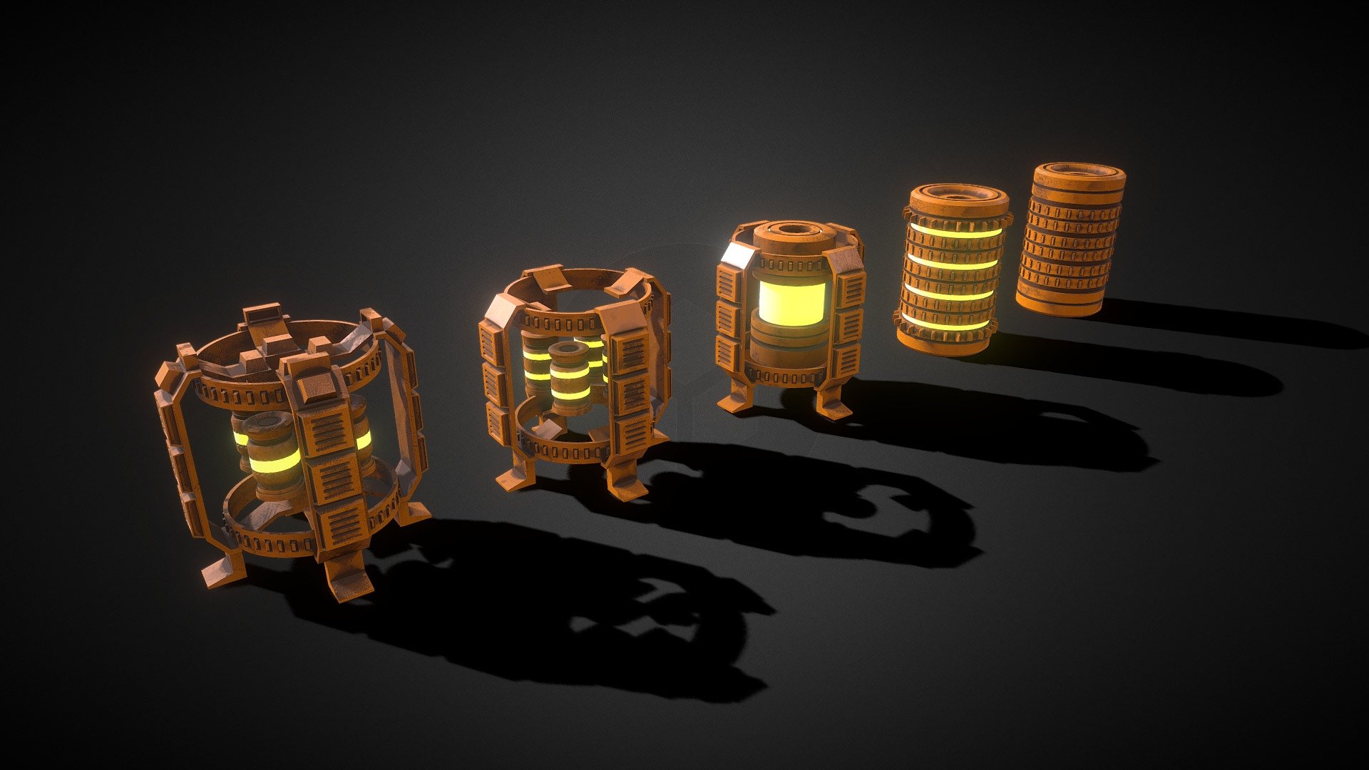 Sci- Fi Cylinder Version Two (Part Four) - Buy Royalty Free 3D model by ...