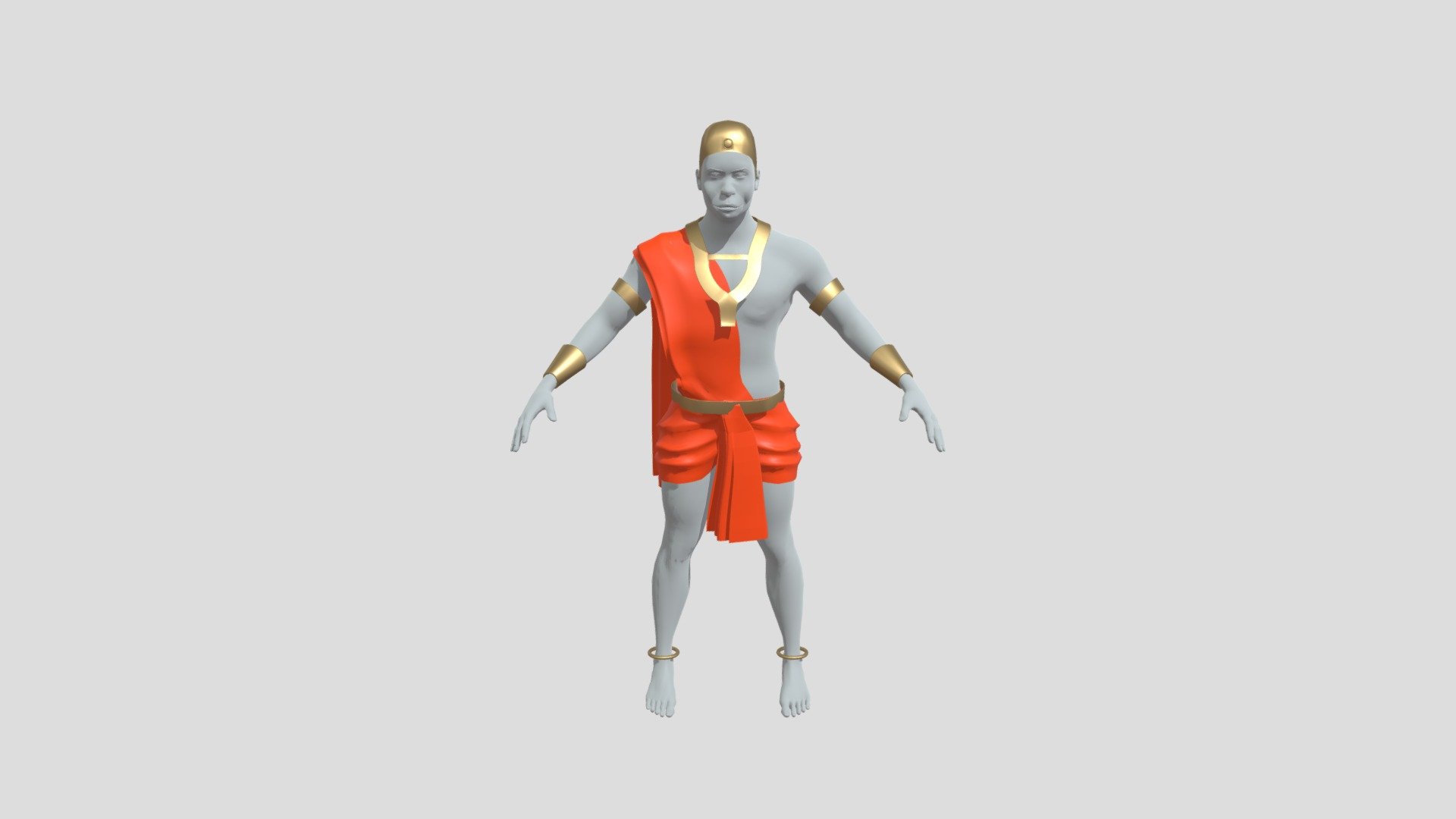 HANUMAN BODY_ - Download Free 3D model by abhiaimer [e93b19a] - Sketchfab