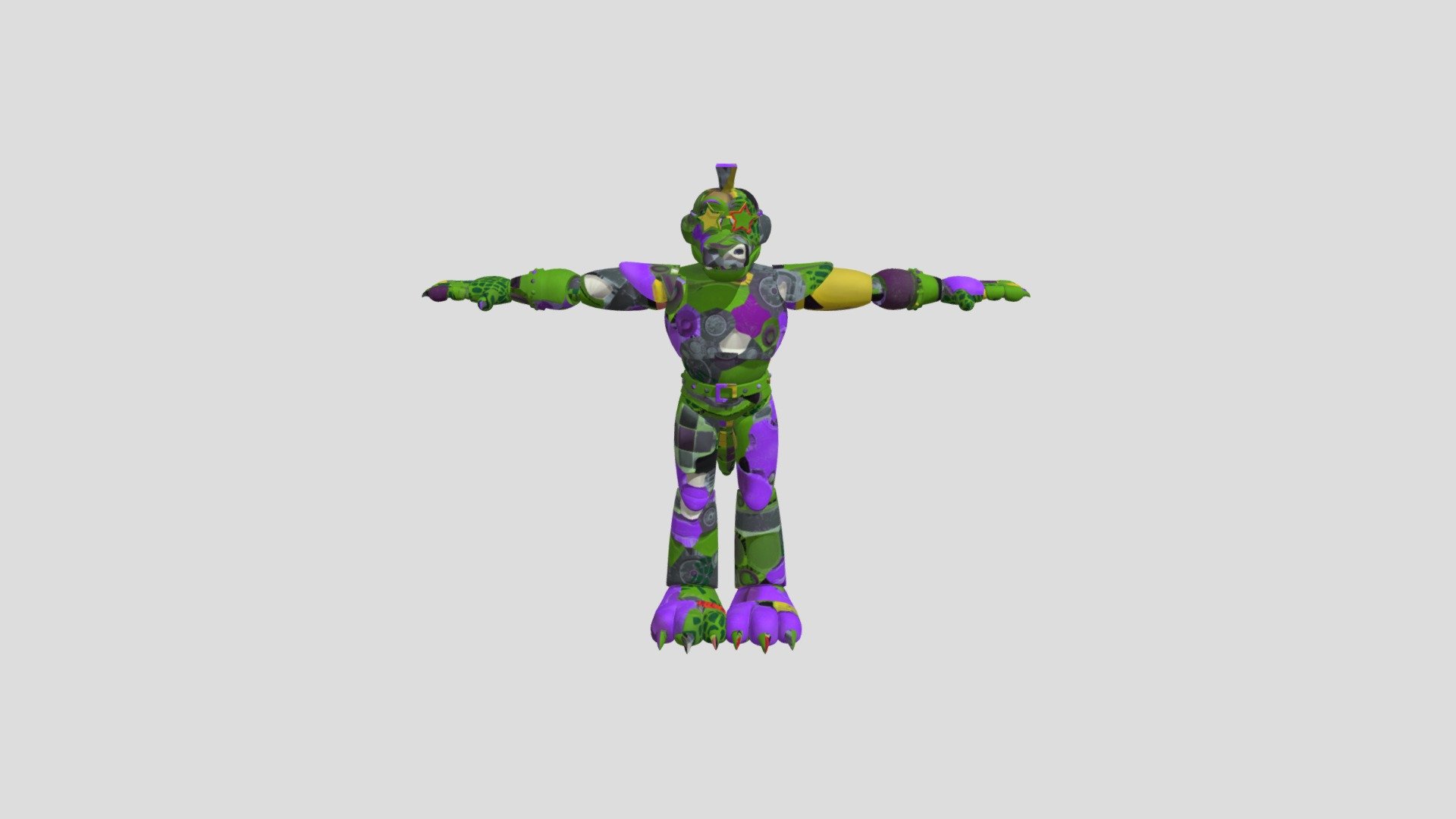 Montgomery gator Monty - 3D model by fnafsbcrave [e93fba1] - Sketchfab