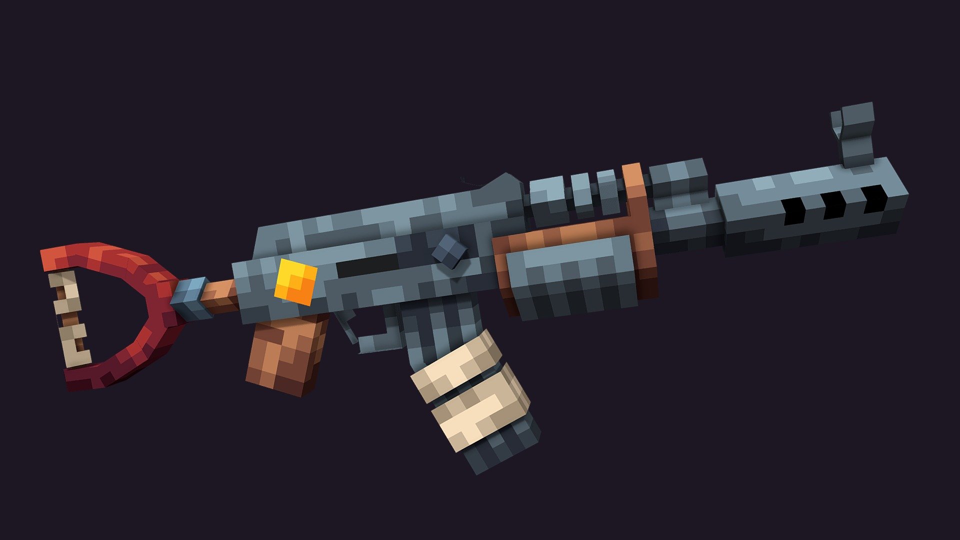 Assault rifle - 3D model by sergonsergo [e93fd51] - Sketchfab