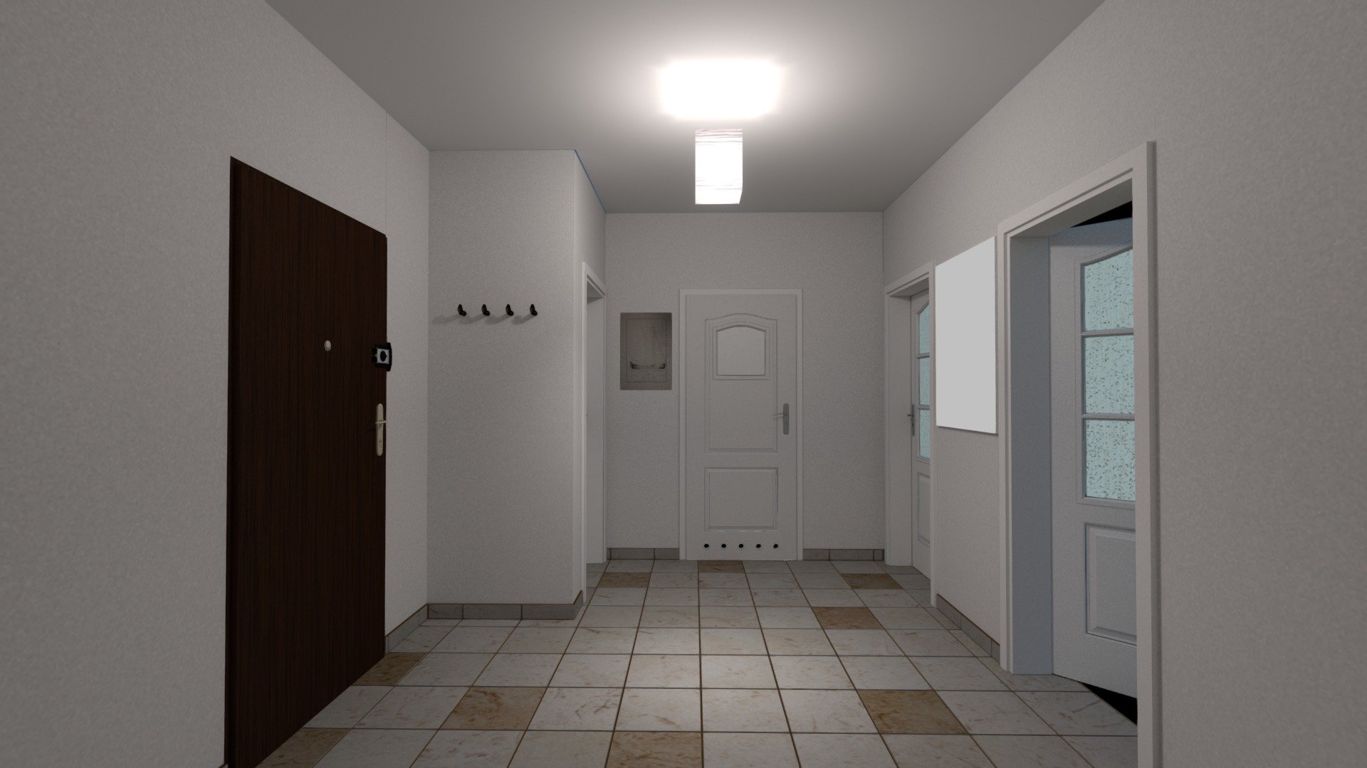 Hall - Download Free 3D model by marcinbuczko [e93ff0c] - Sketchfab