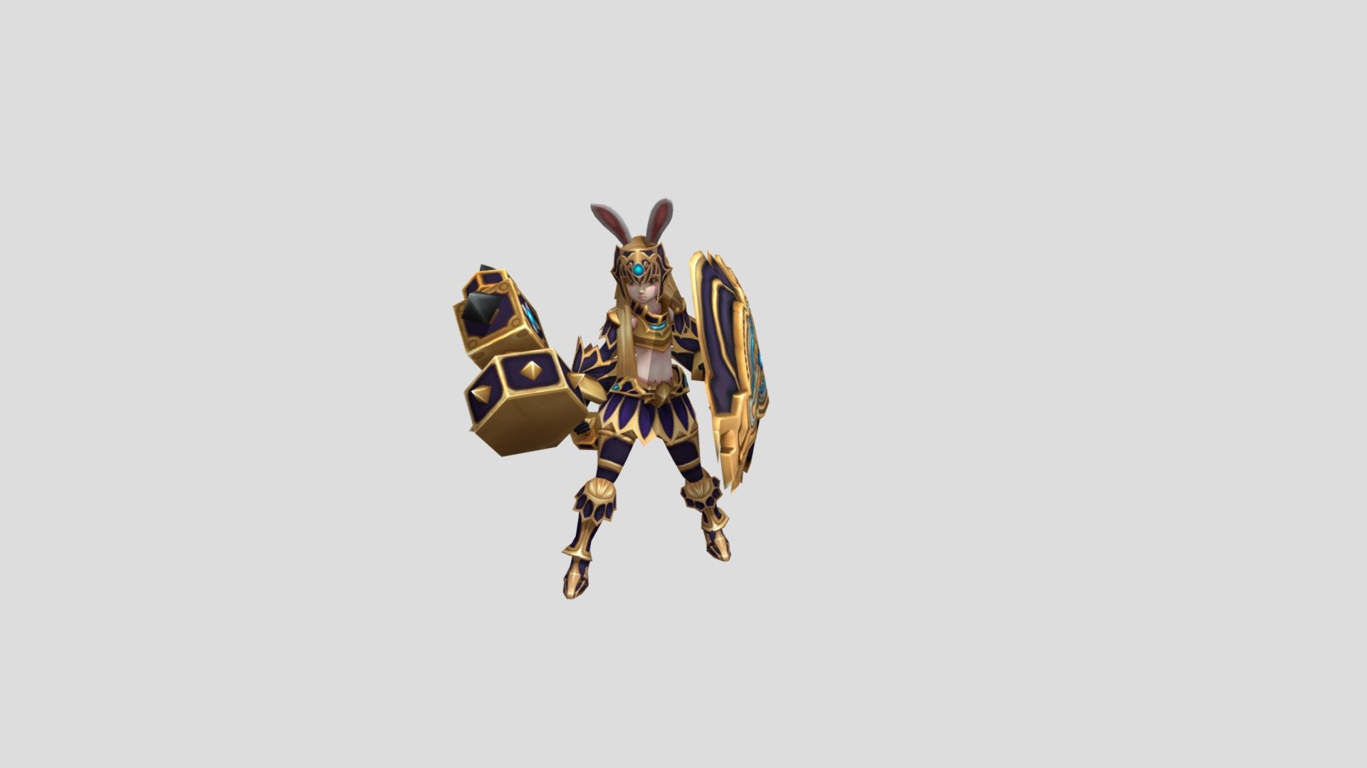 MMORPG Character pack - Paladin - 3D model by jjstudio [e94410a ...