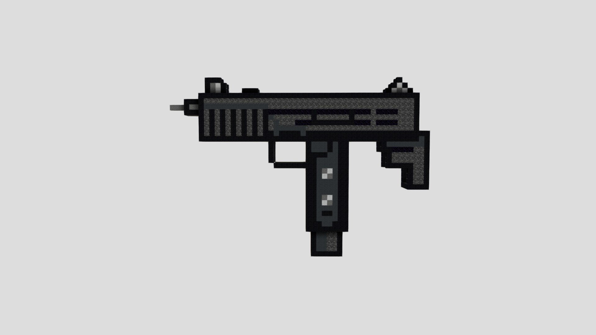 uzi-pixel - Download Free 3D model by madexc [e944705] - Sketchfab