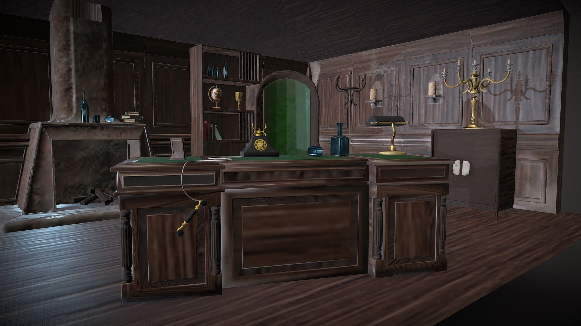 CT4012 Game Environment - An Ominous Office - Download Free 3D model by ...