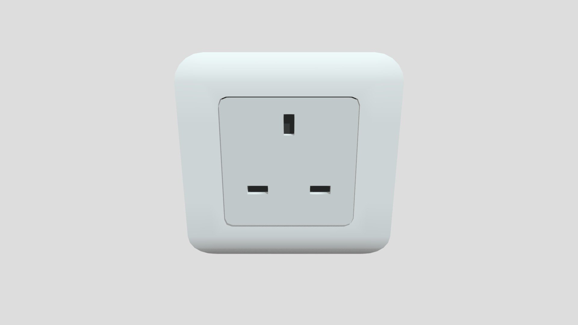 Wall type g plug - Download Free 3D model by 1-3D.com [e94536c] - Sketchfab