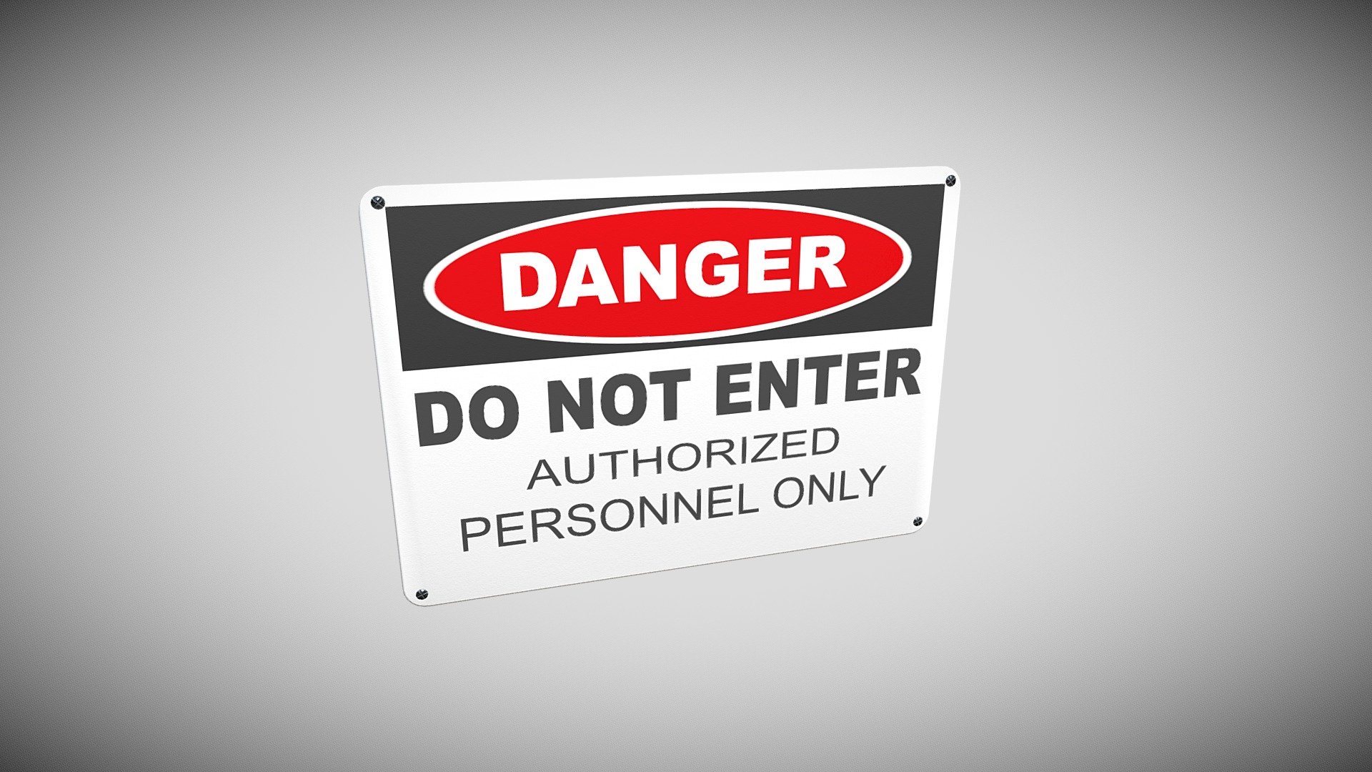 Danger Sign - Buy Royalty Free 3D model by MW-Models [e9481c6 ...