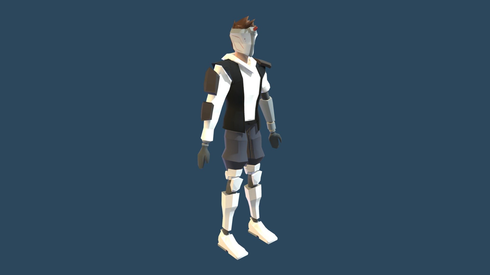 Low Poly Cyborg Mercenary Character - 3D model by TrueUnderscore ...