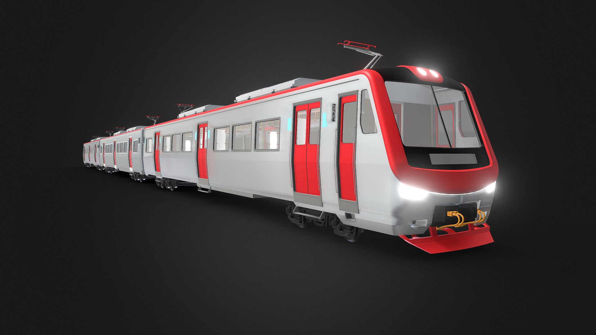 Kereta Rel Listrik - 3D model by sulthon_228 [e94ab9b] - Sketchfab