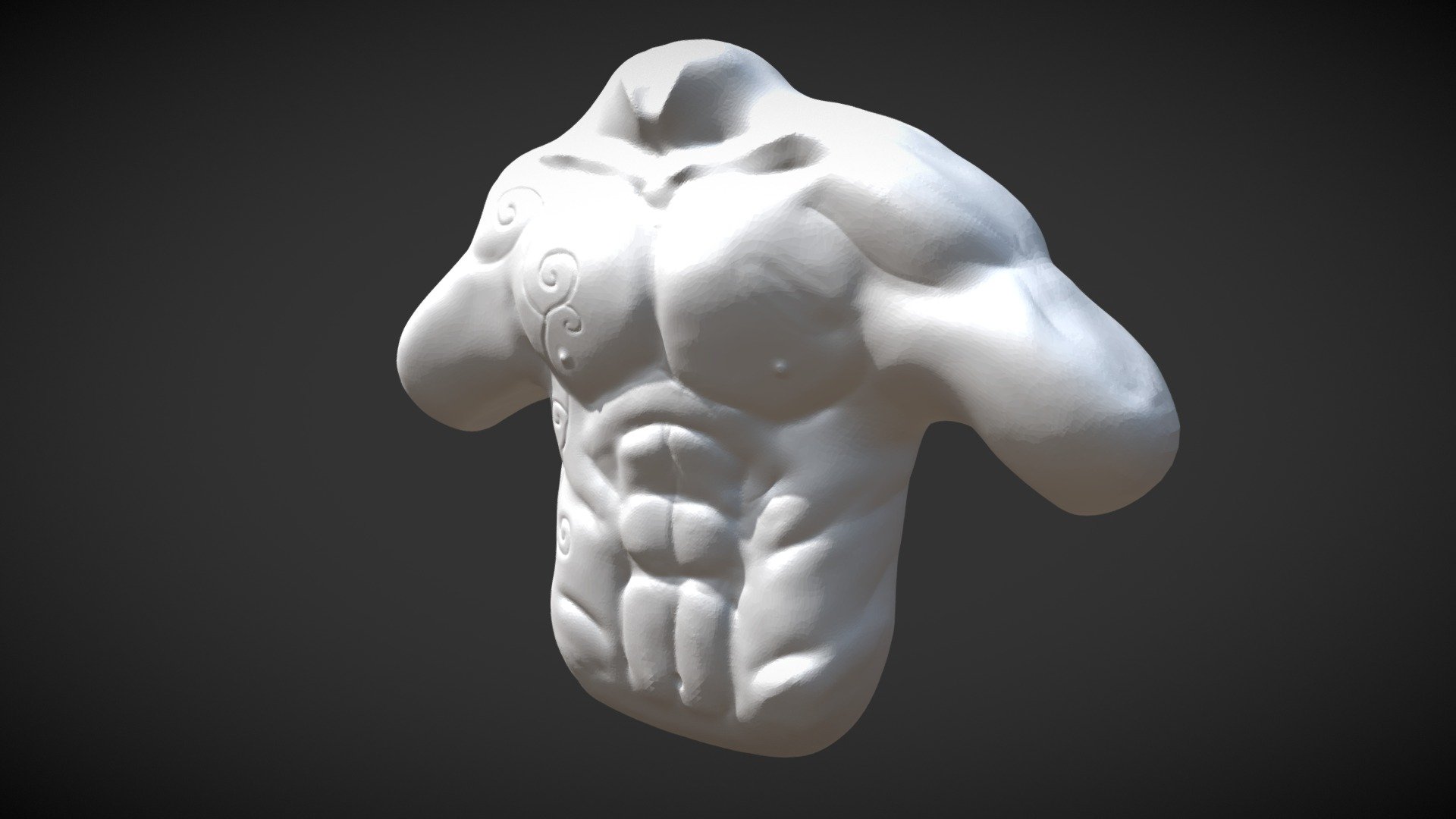 Sculpt January18 day22: ,,torso male" - 3D model by Schnubiiii [e94bb58 ...