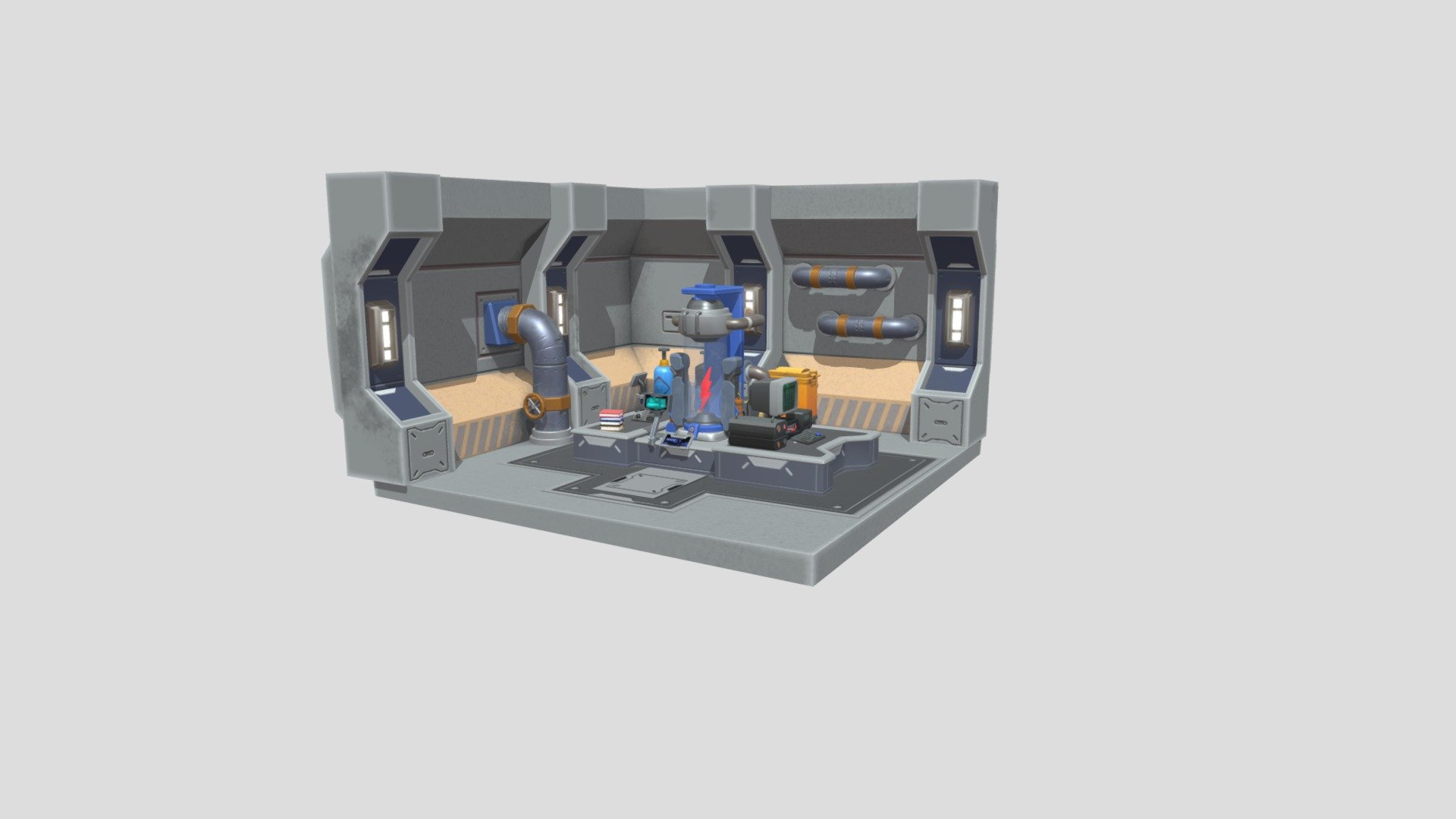 Laboratory - 3D model by Hao Chun Chao (@chiun905062) [e94cd2d] - Sketchfab