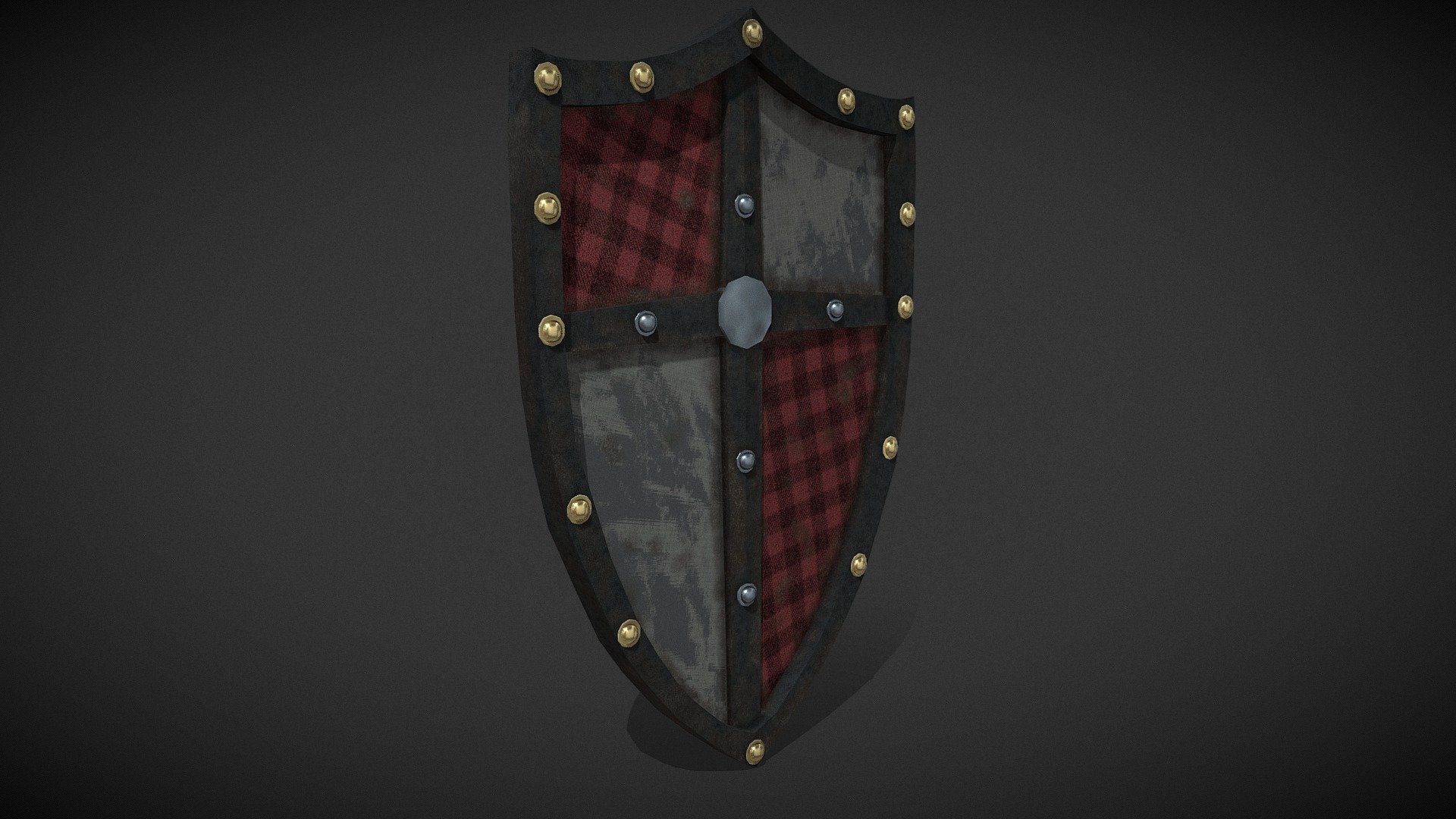Shield - English Knights Shield - Blender - Download Free 3D model by ...