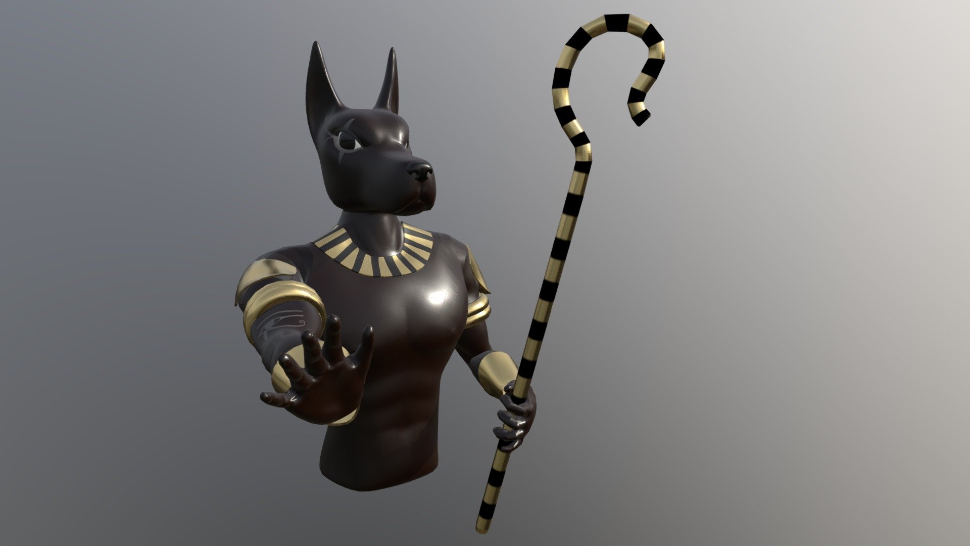 Anubis - 3D model by TinaShanD [e94e568] - Sketchfab