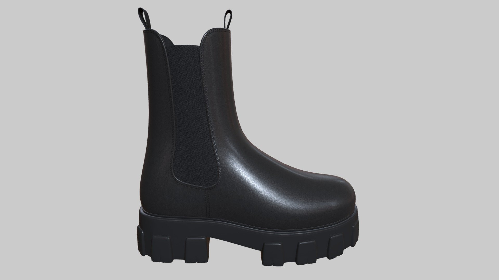 Boots Prada black - Buy Royalty Free 3D model by YanaDesVal [e94ea0c ...