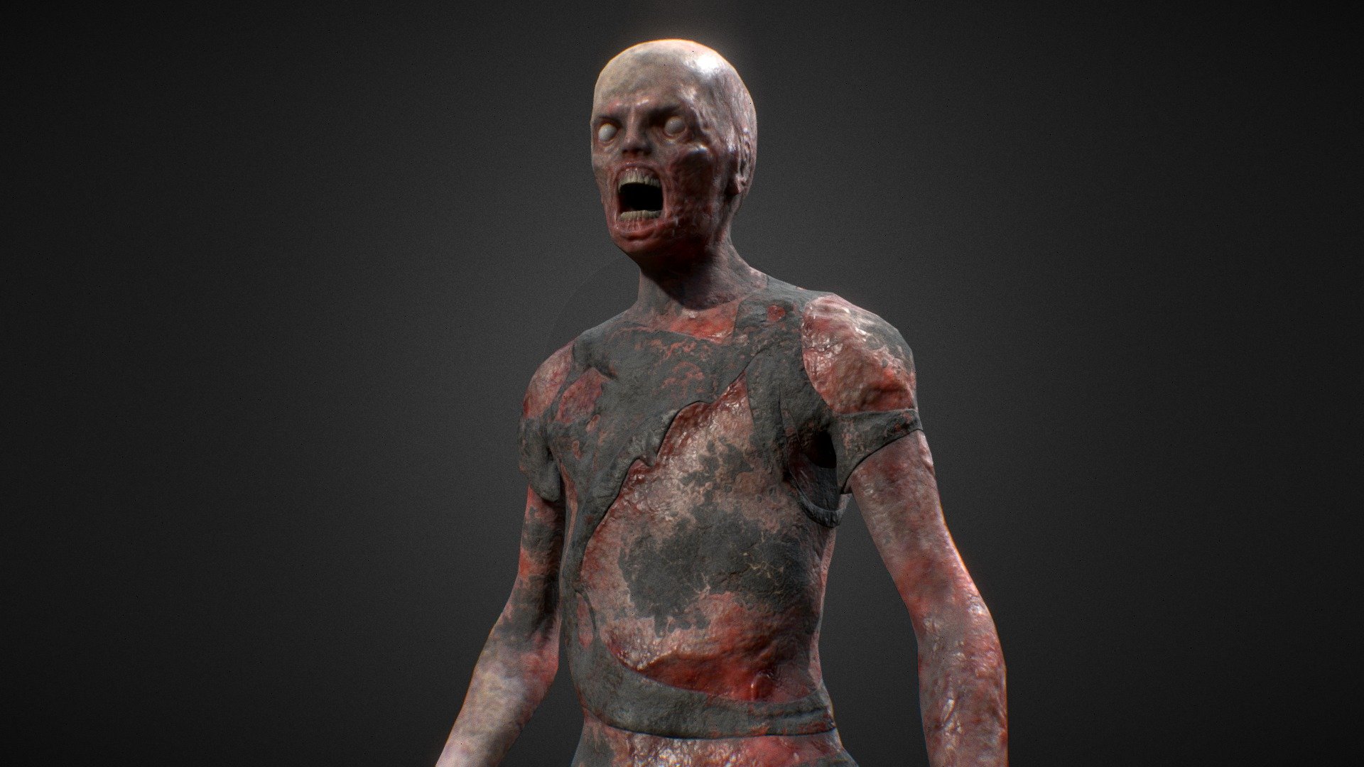 Burnt Zombie 1 - 3D model by AC Game Assets (@ACGameAssets) [e94f091 ...