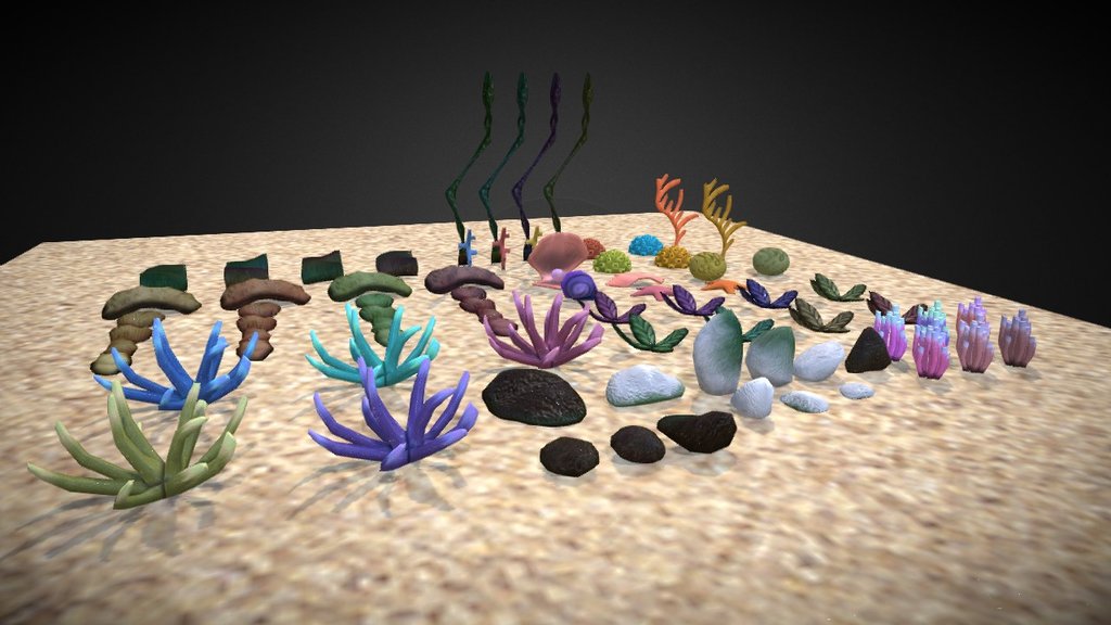 Underwater Environmental - 3D model by killa2471 [e94f137] - Sketchfab