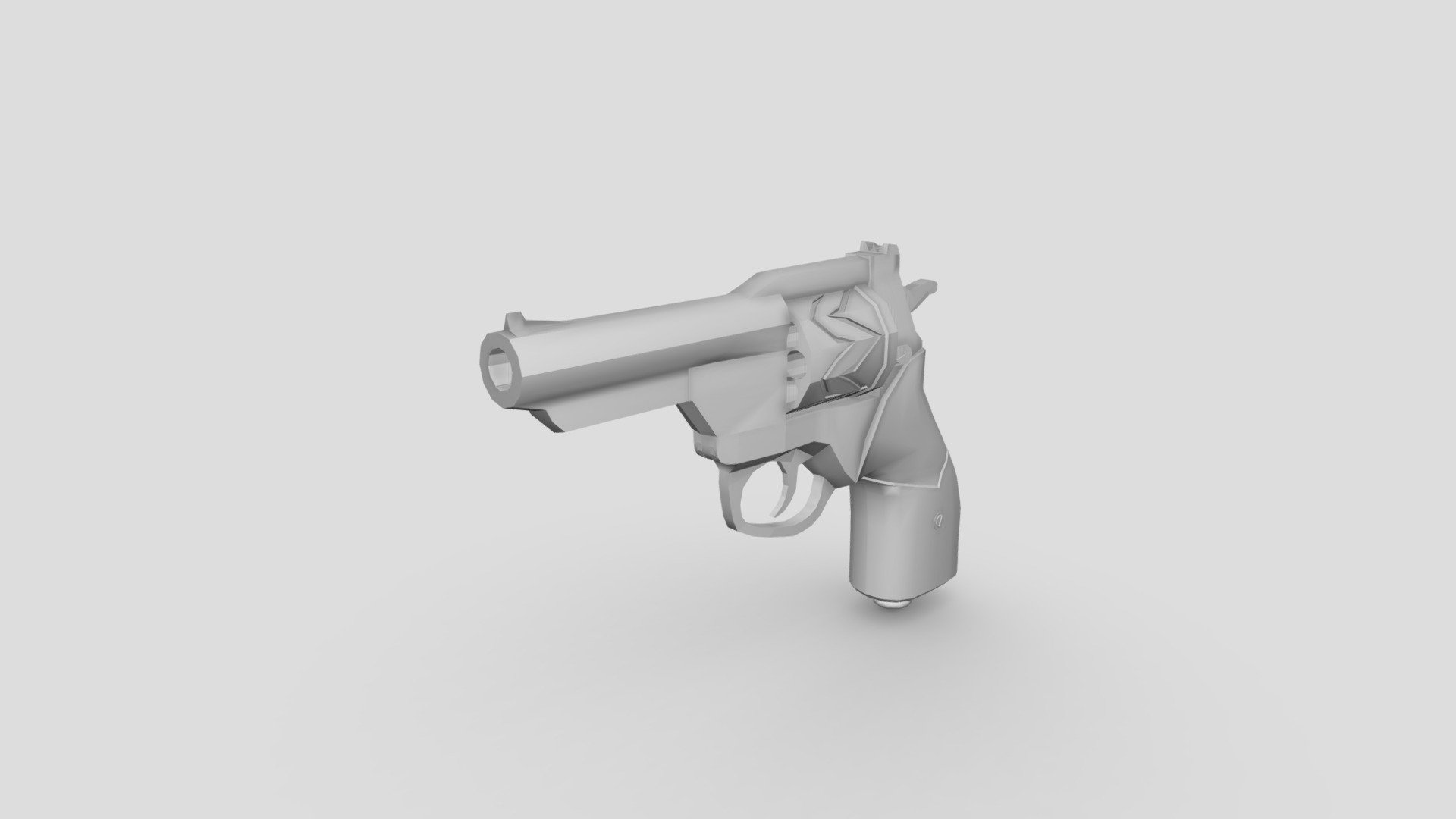 Basic Revolver - Weapon Design - Download Free 3D model by H.Peatling ...