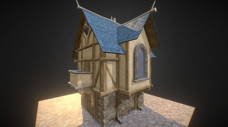 Stylized House - Download Free 3D model by cenobyte [e94fcb3] - Sketchfab